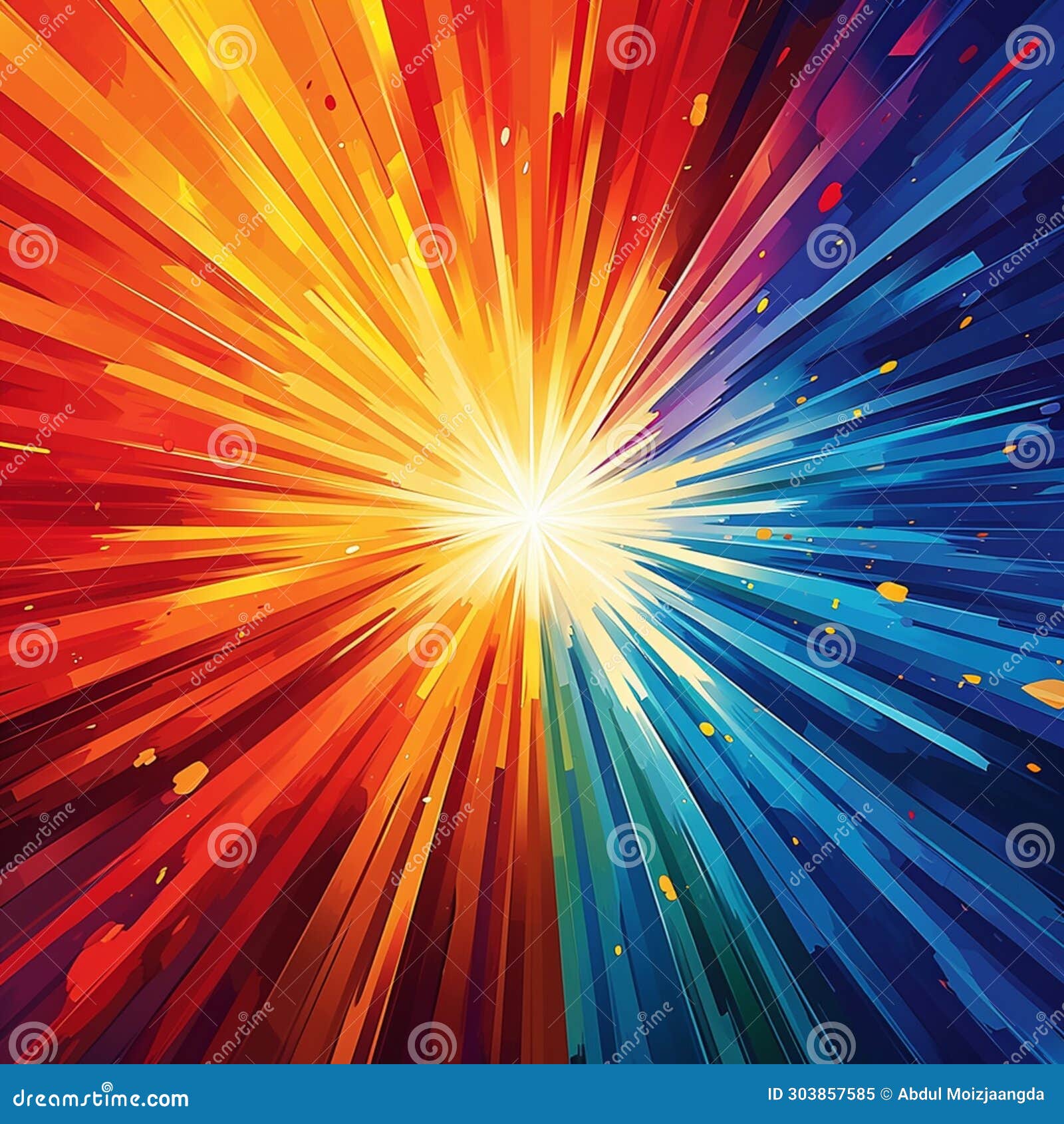 Geometric Power, Explosion Design, Abstract Rays, Vibrant Vector ...