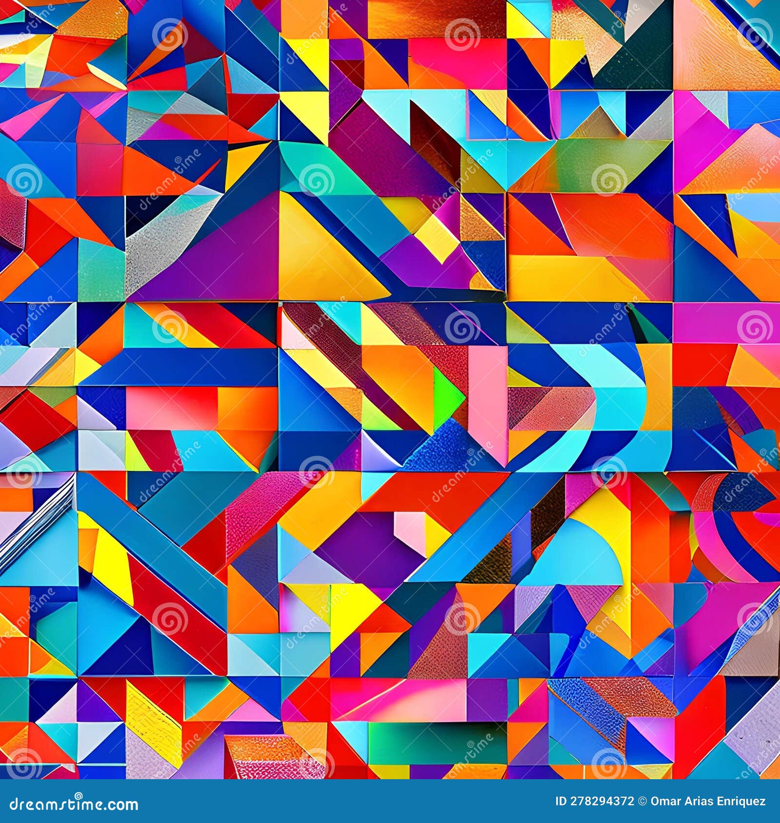 396 Geometric Prism Collage: a Modern and Geometric Background ...