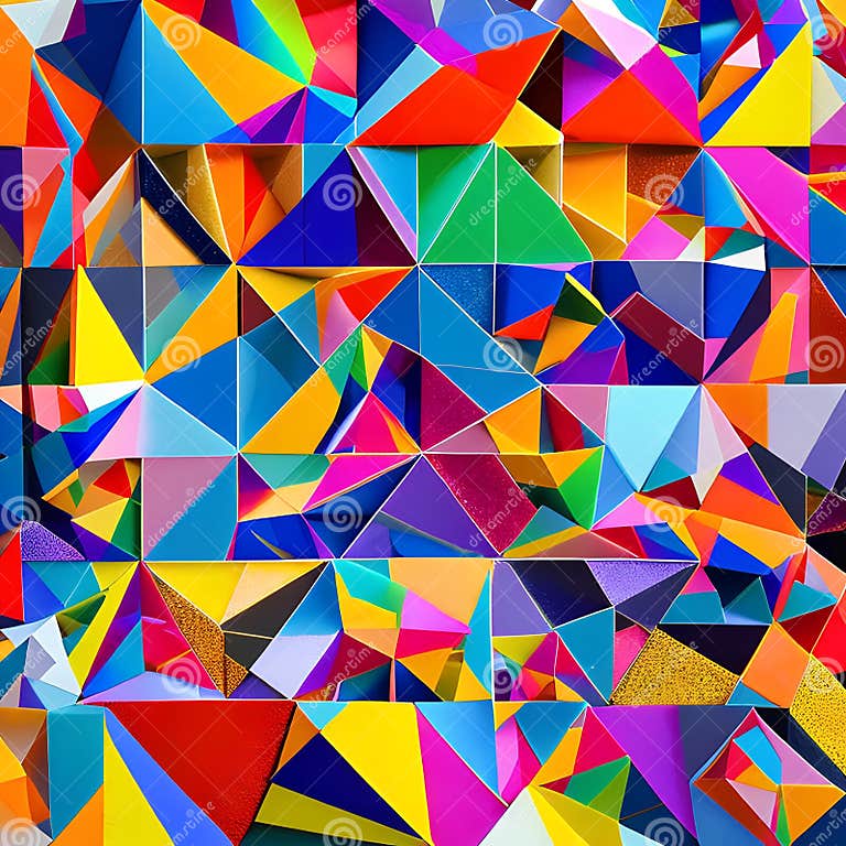 436 Geometric Prism Collage: a Modern and Geometric Background ...