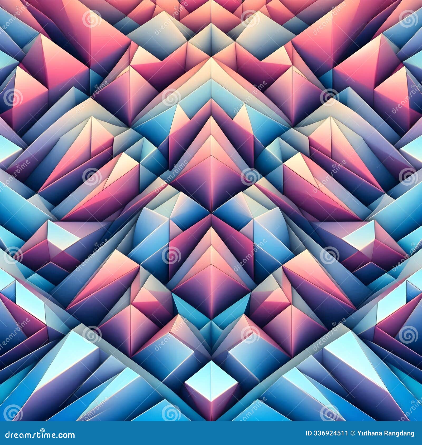 Geometric Prism Symphony stock illustration. Illustration of palette ...