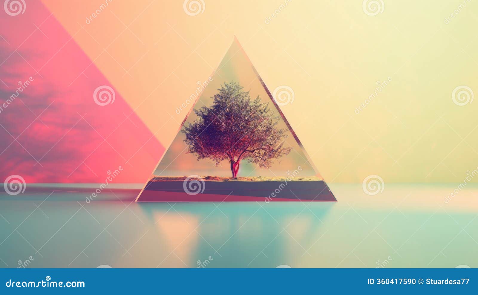 Geometric Prism Themed Background 80s Retro Nostalgic Stock Photography ...