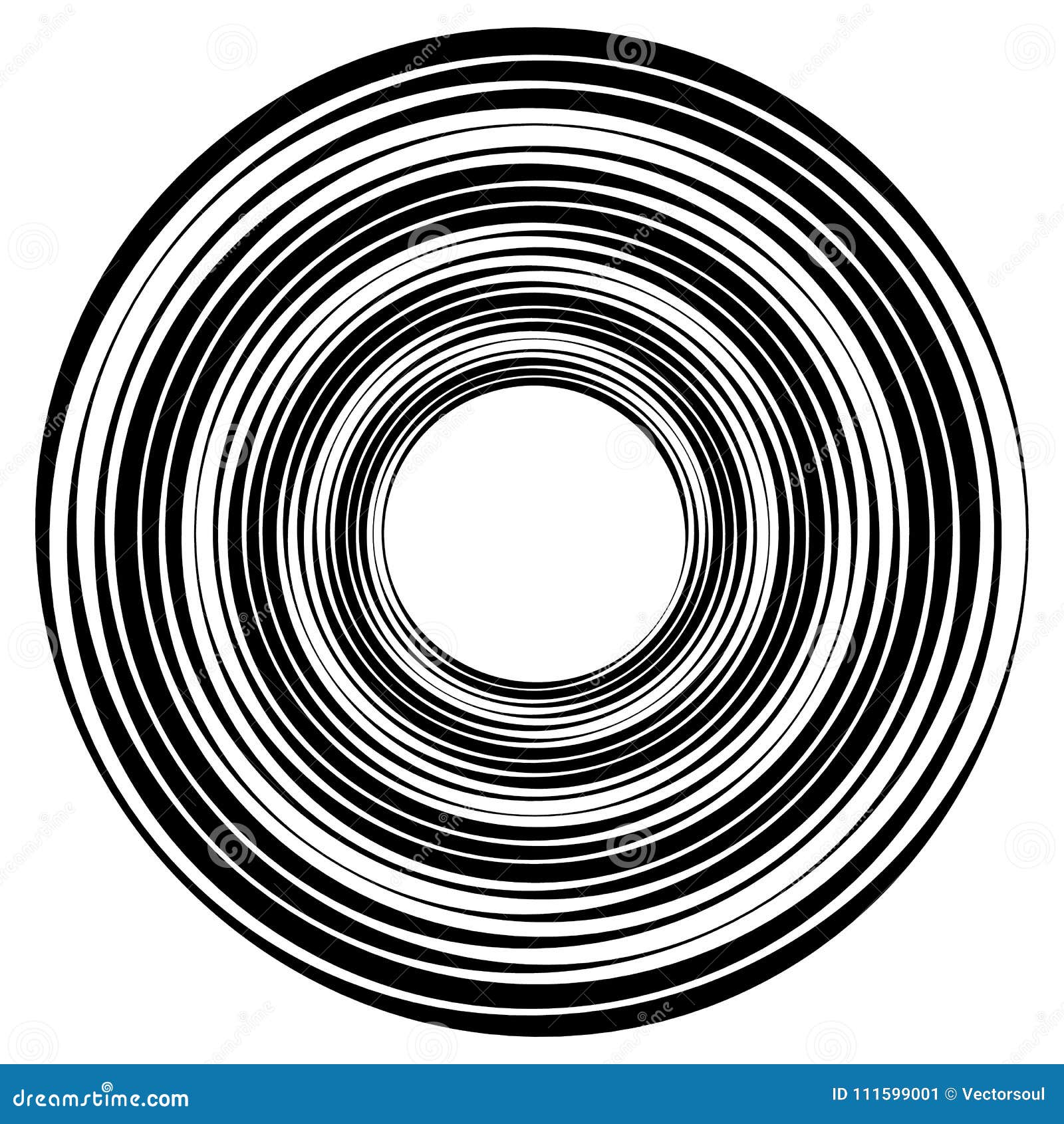 Geometric Radial Element. Abstract Concentric, Radial Geometric Stock ...