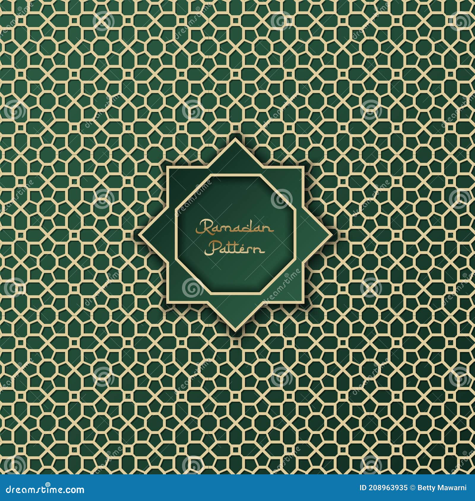 Geometric Ramadan Pattern Background Vector . Stock Vector ...
