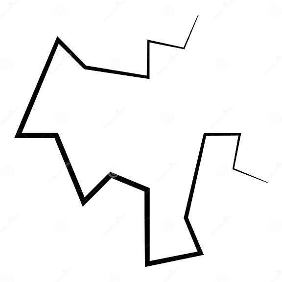 Geometric, Random Circular Element. Abstract Angular Circle Shape Stock ...