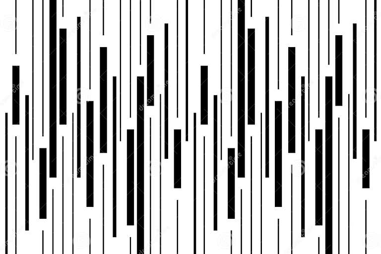 Geometric of Random Stripes Pattern of Retro Style. Set 2 Stock ...