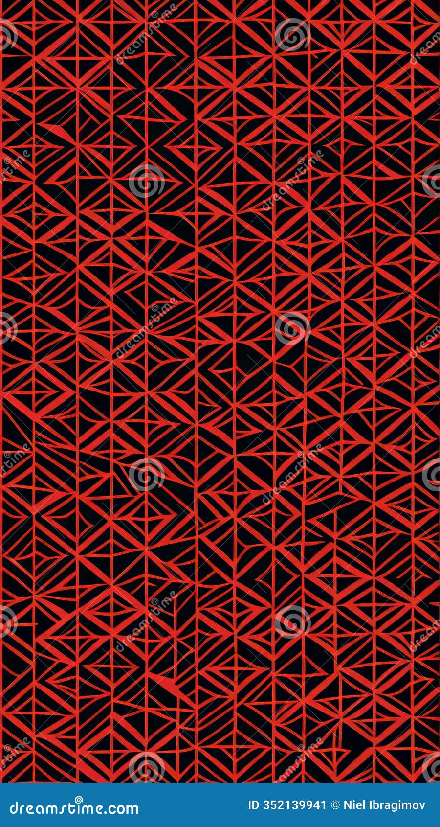 Geometric Red And Black Abstract Pattern With Angular Shapes And Lines Stock Image Image Of