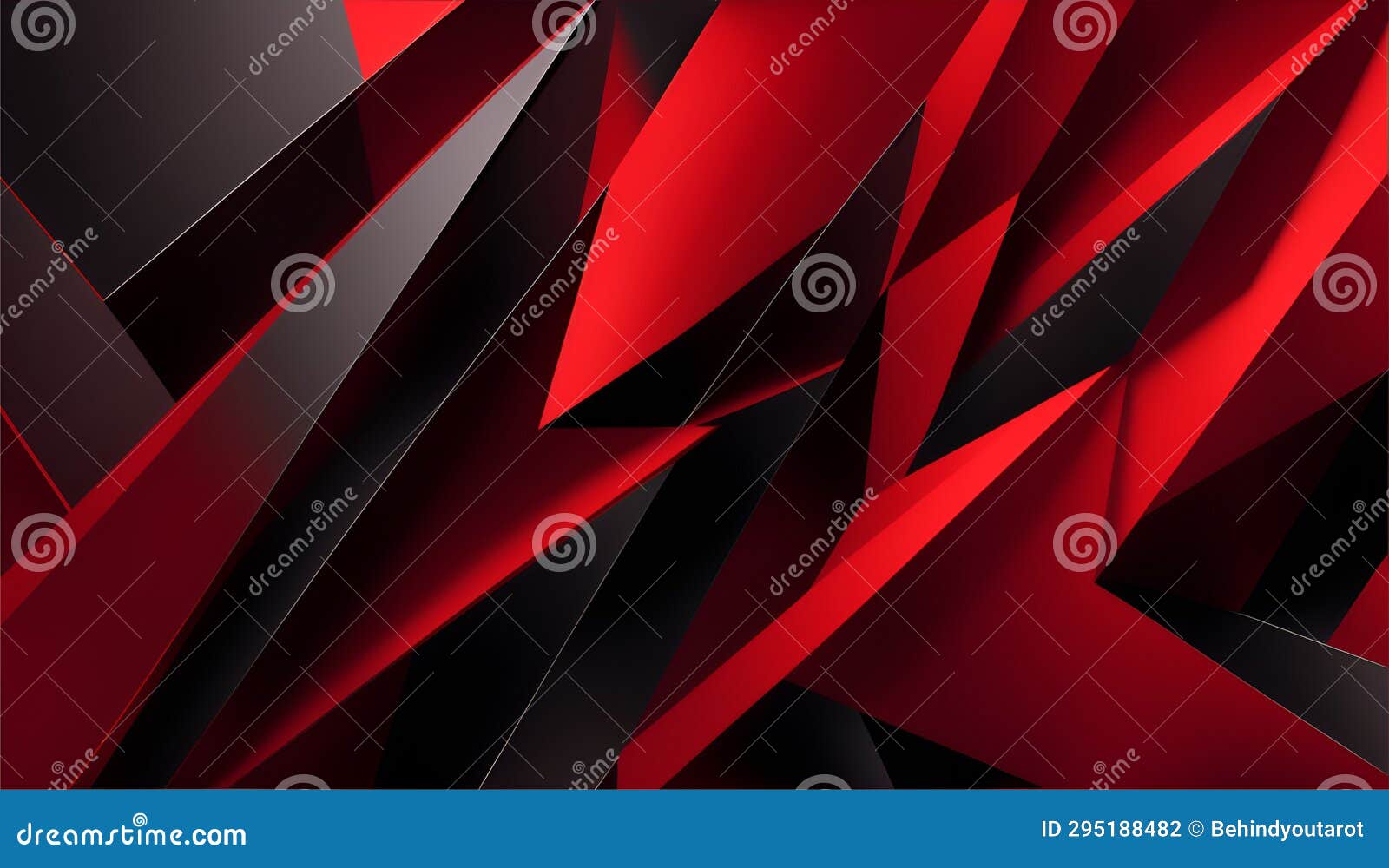 Geometric Red and Black Background, the Red and Black Colors are ...