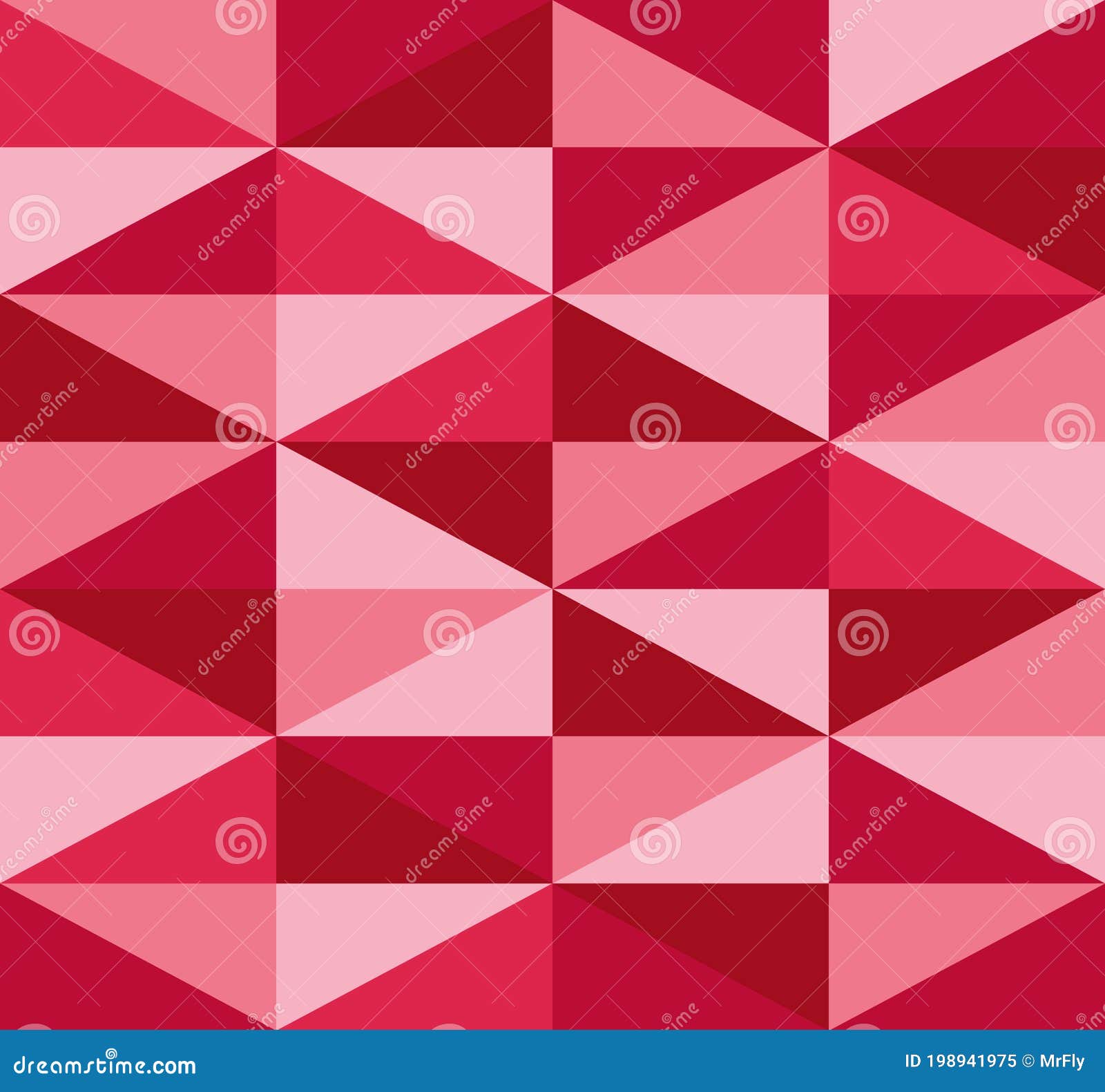 Geometric, Red Colour, Seamless Pattern Stock Vector - Illustration of ...