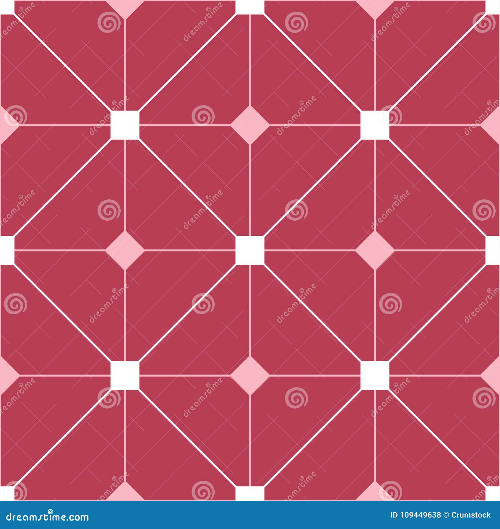 Geometric Red Seamless Background. Pale Red Pattern Stock Vector ...