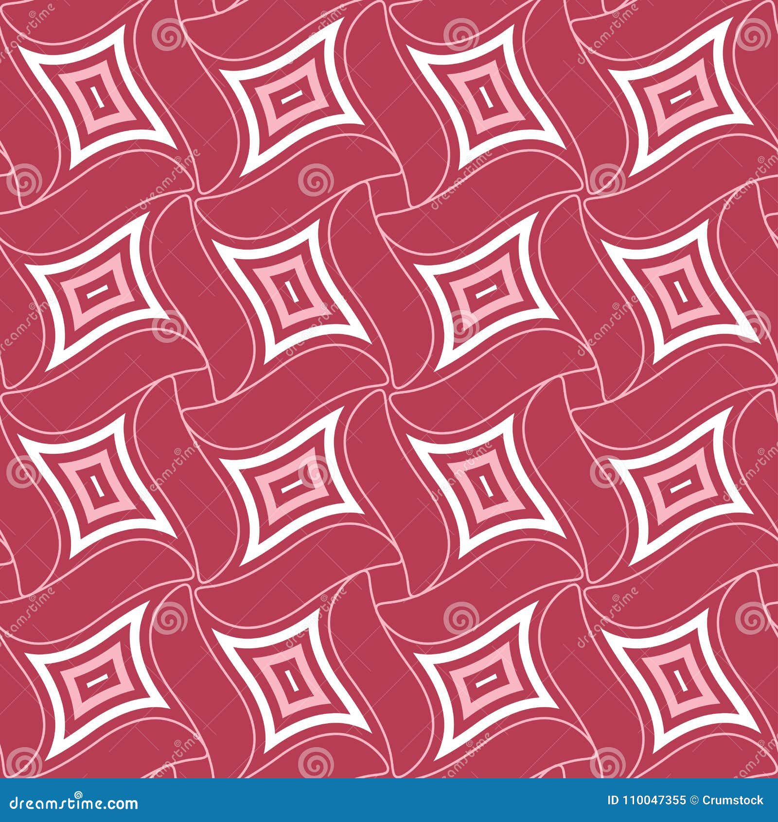 Geometric Red Seamless Pattern. Colored Background Stock Vector ...