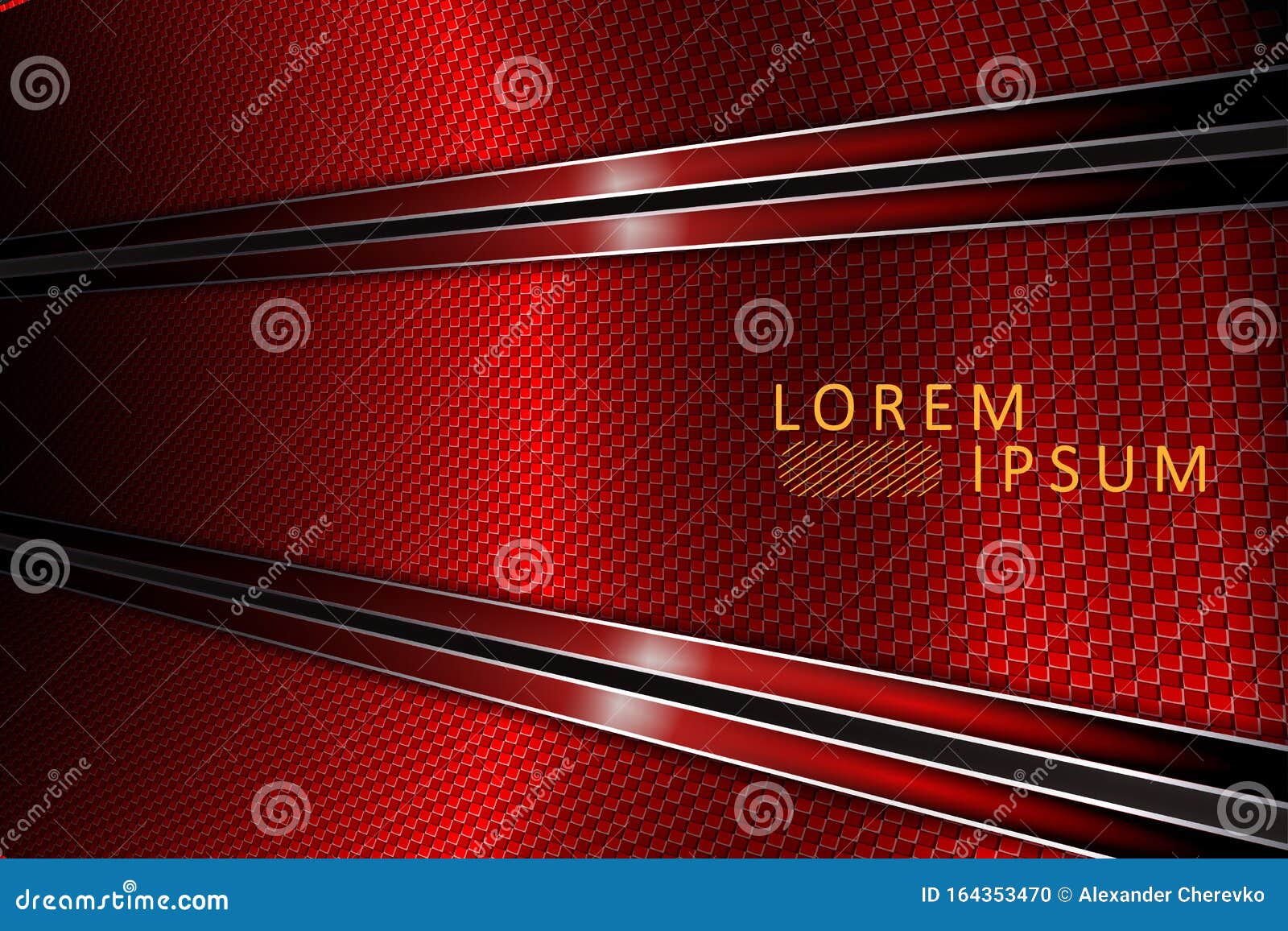 Geometric Red Texture Composition with a Border and a Perspective ...