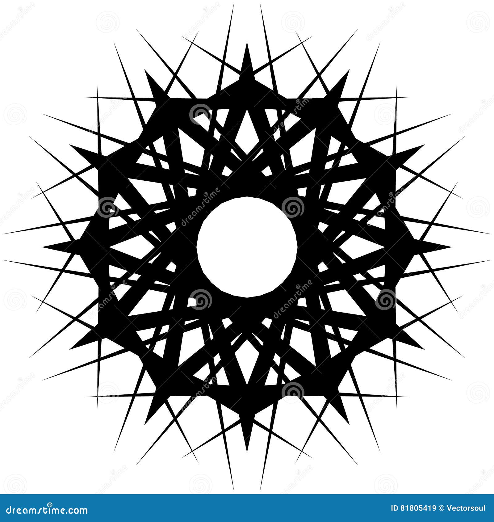 Geometric Rotating Form. Editable Vector Illustration Stock Vector ...