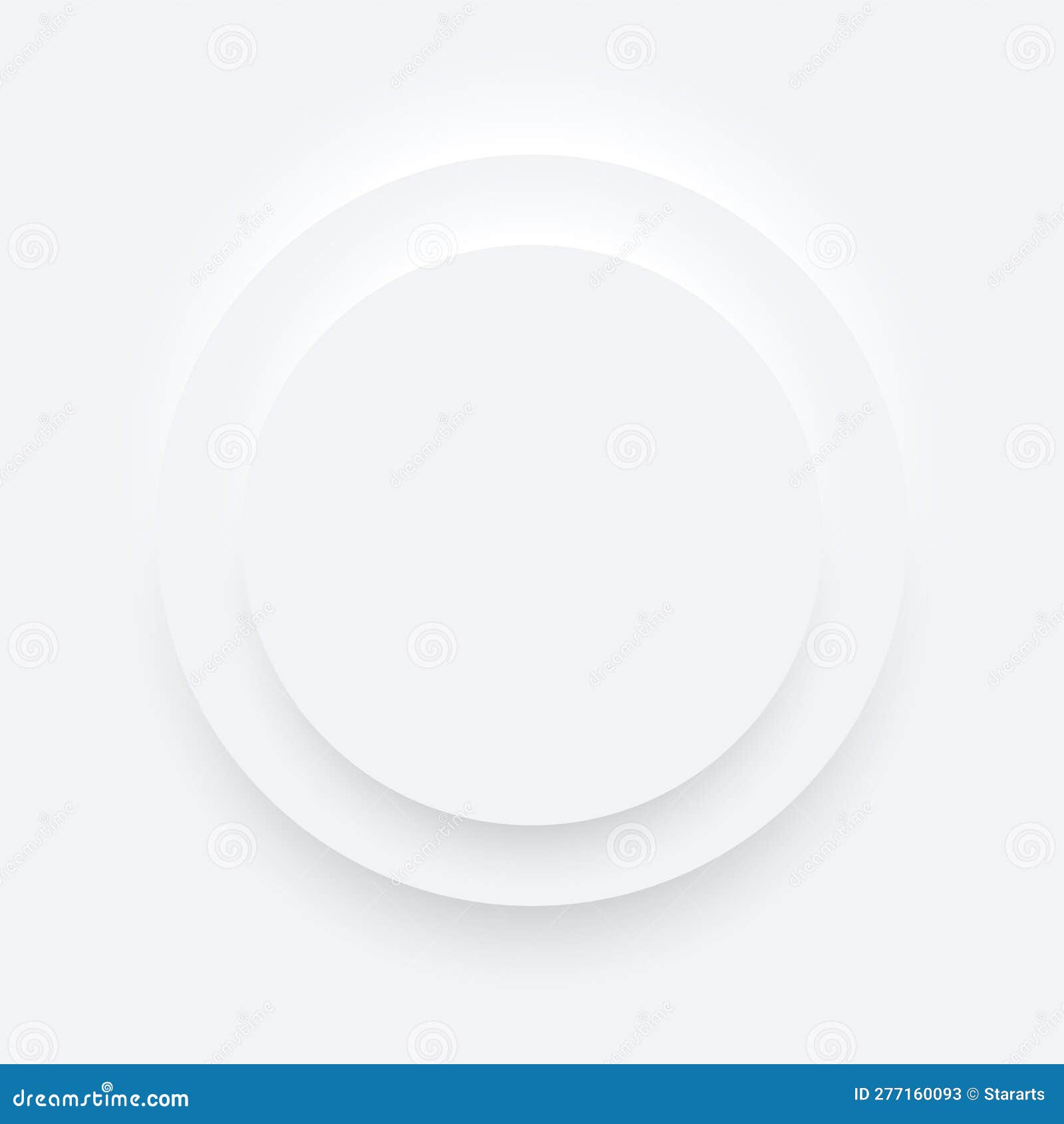 Geometric Round Frame on White Background Neumorphic Style Stock Vector ...