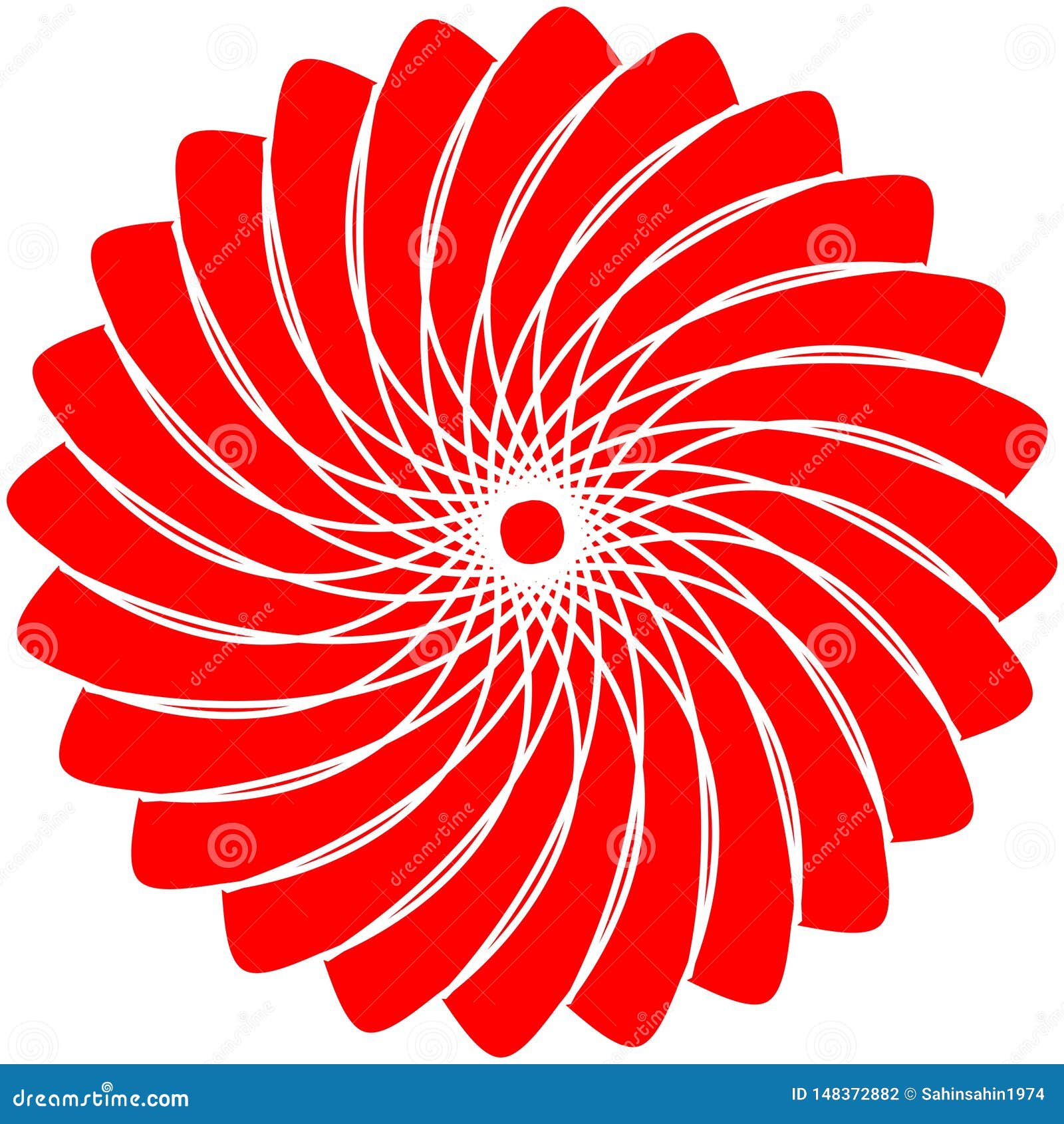 Geometric Round Pattern, Red and White Circle Pattern Stock ...