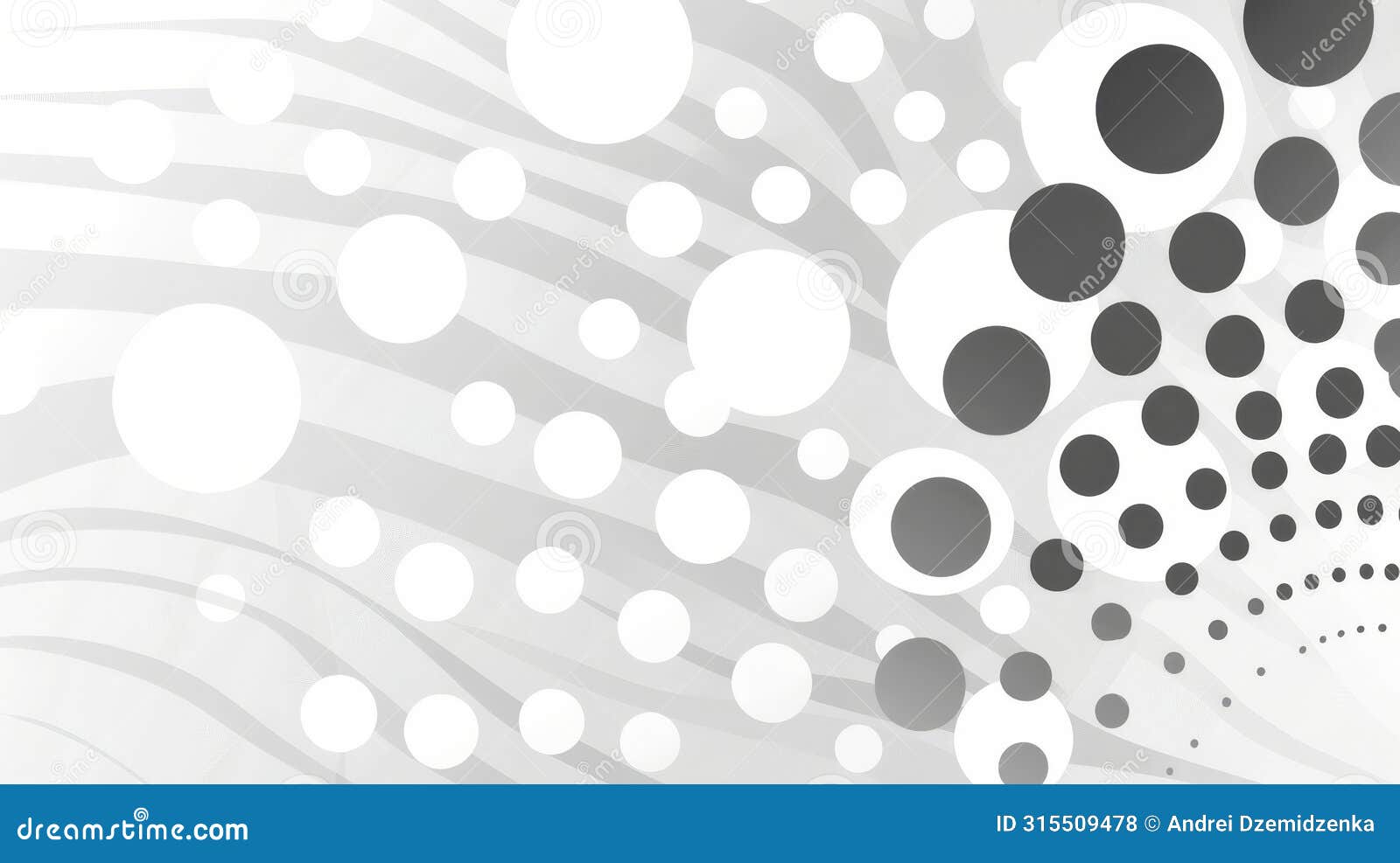 A Geometric Round Shape Background Concept in White and Gray Color ...