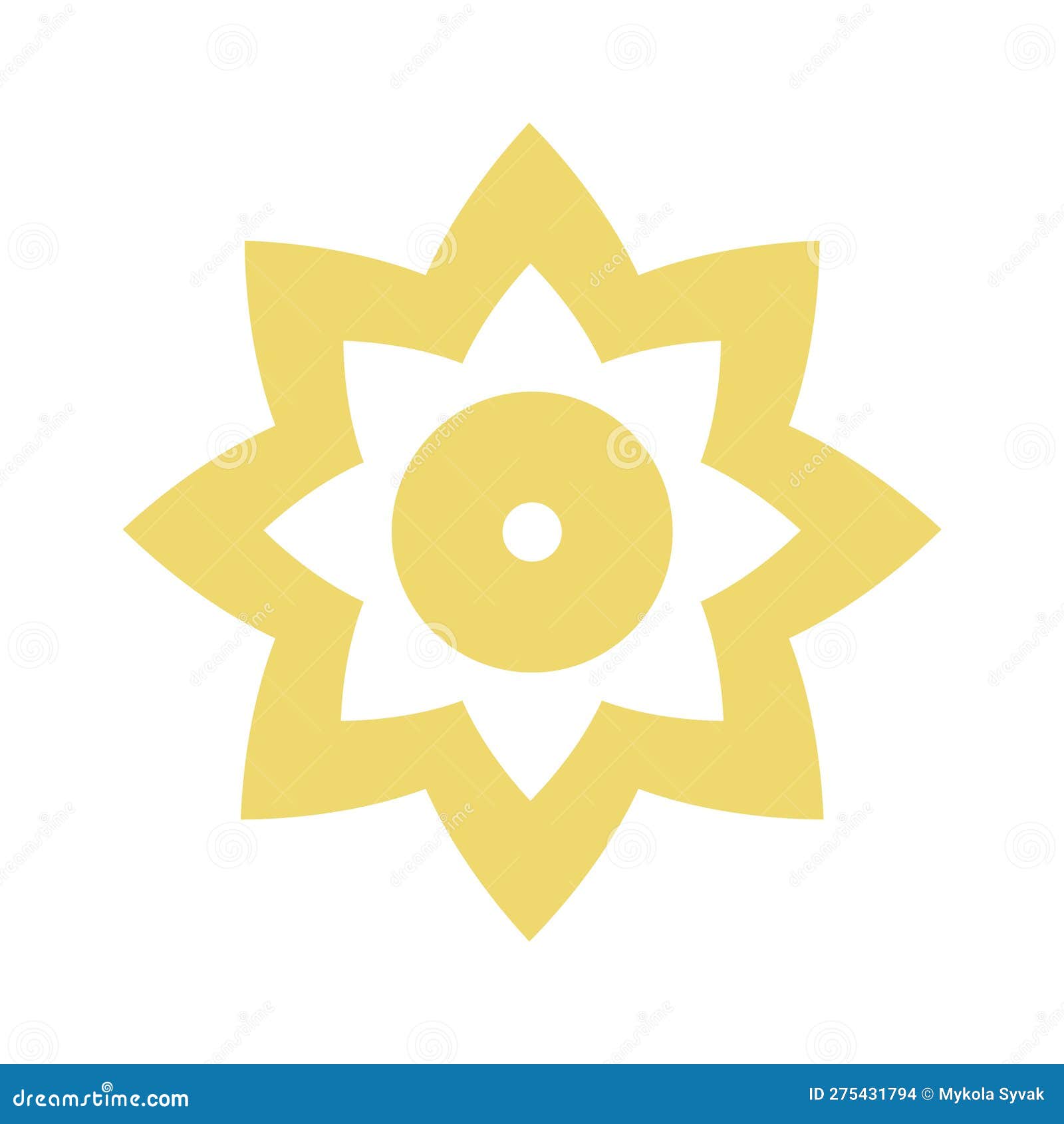 Geometric Round Star Figure Stock Vector - Illustration of graphic ...