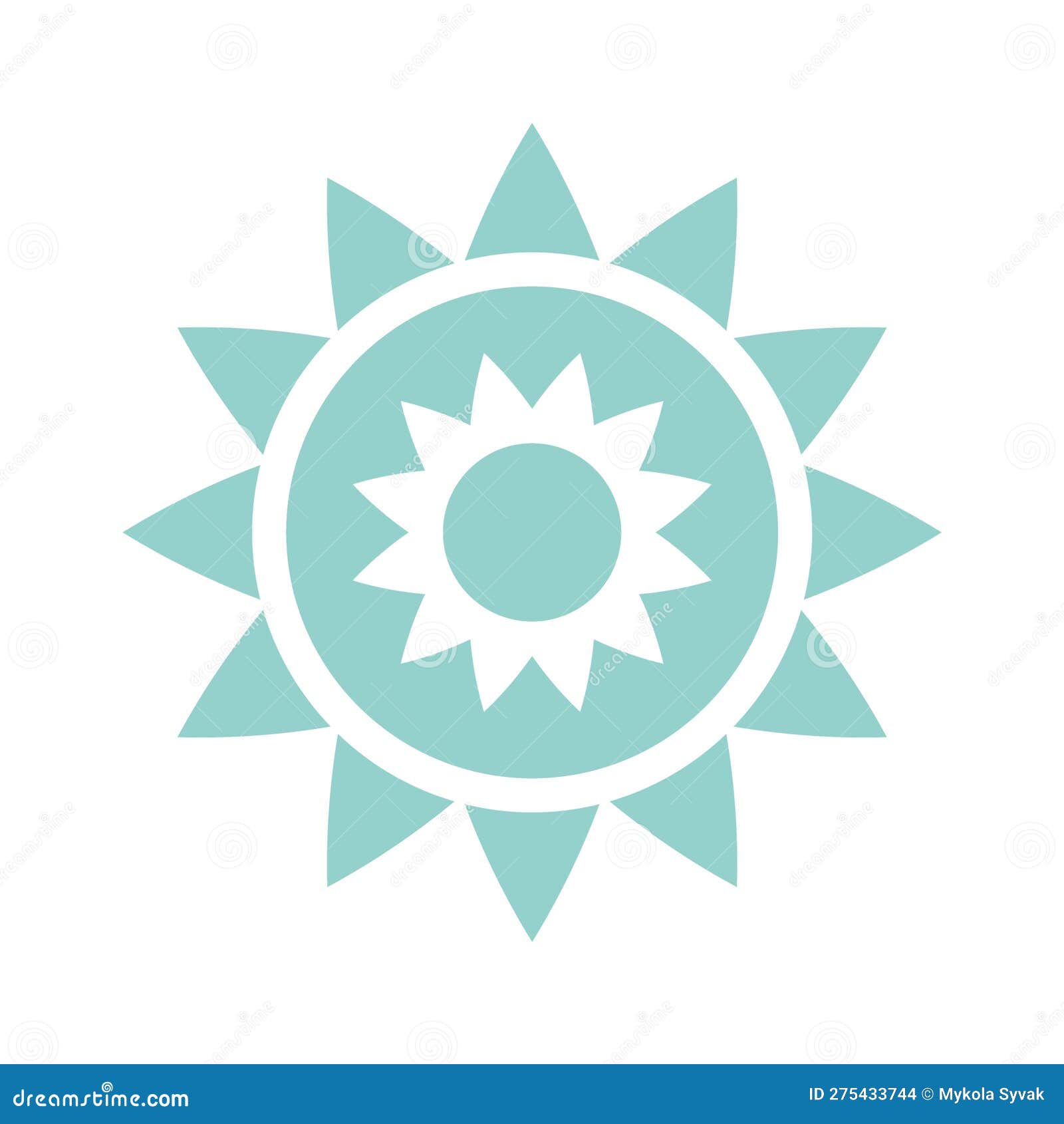 Geometric Round Star Figure Stock Vector - Illustration of circle ...