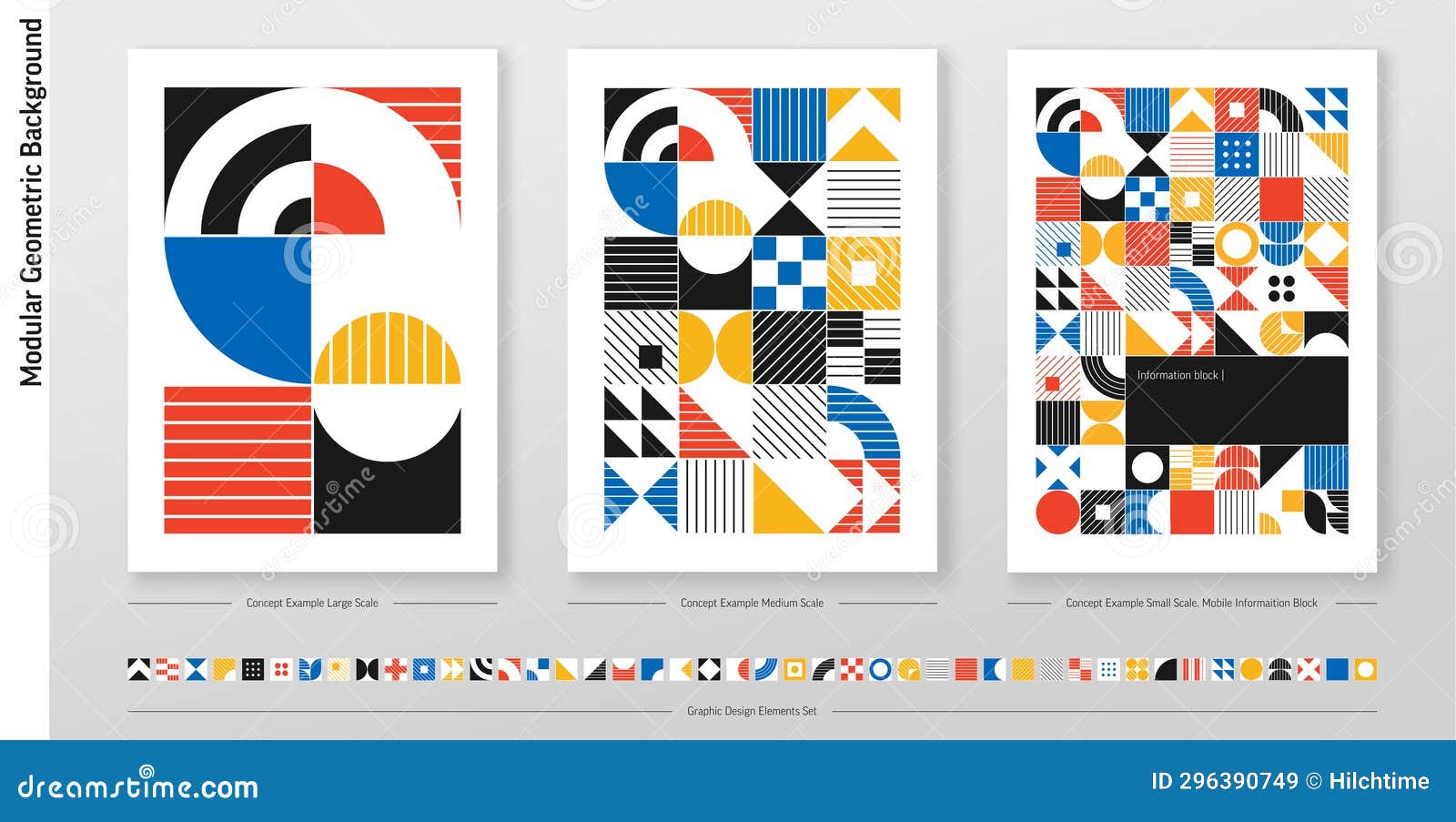 Geometric Scale Pattern. Color Abstract Shape Background. Graphic ...