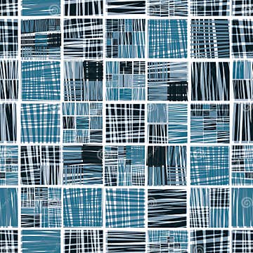 Geometric Scratched Grating Wallpaper, Abstract Squared Seamless Stock ...