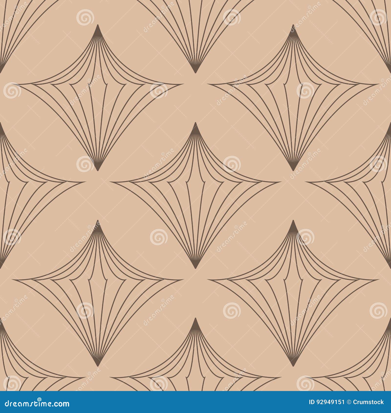 Geometric Seamless Background. Brown Wallpaper with Rhombus Elements ...