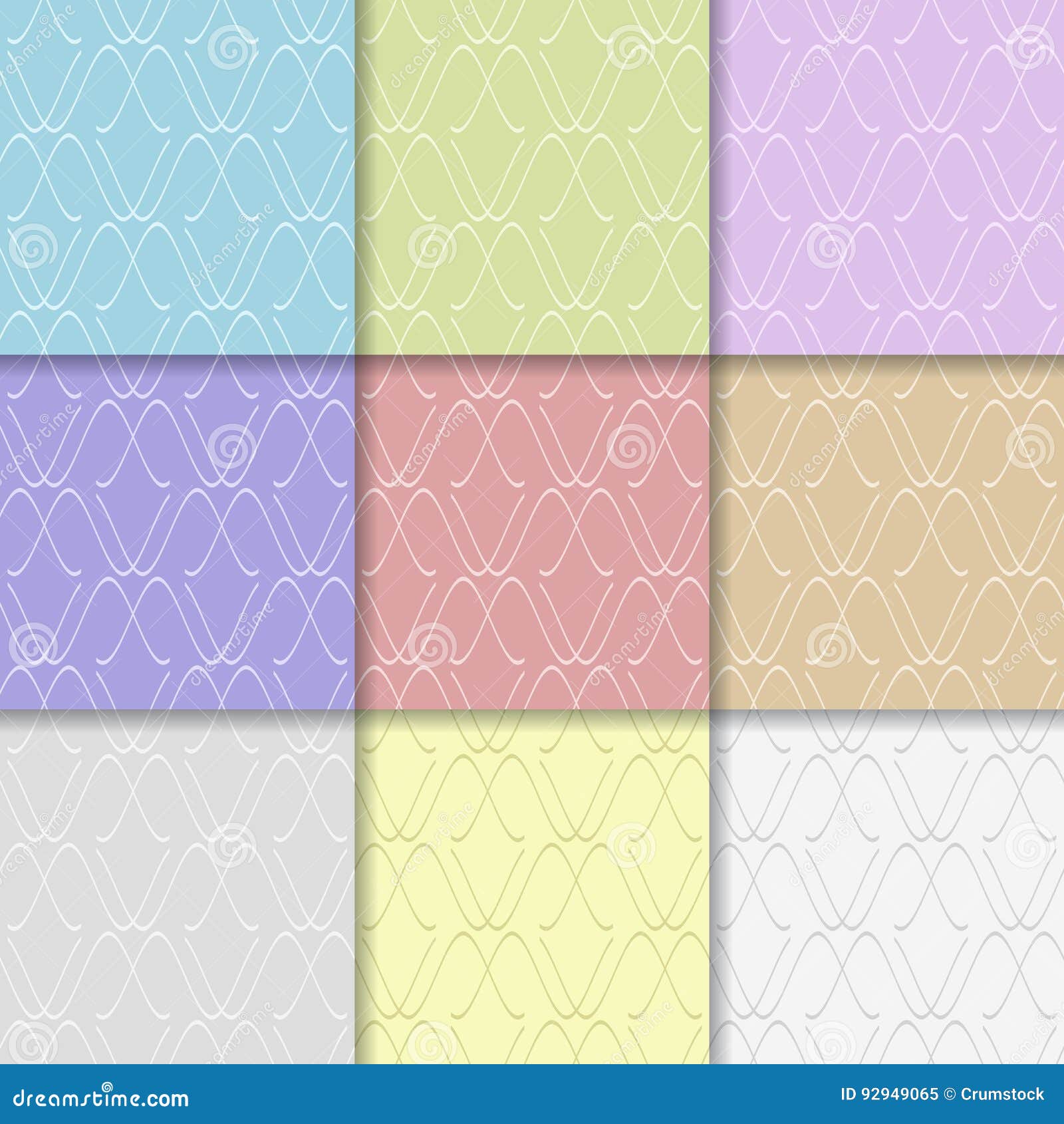 Geometric Seamless Background. Colored Collection Stock Vector ...