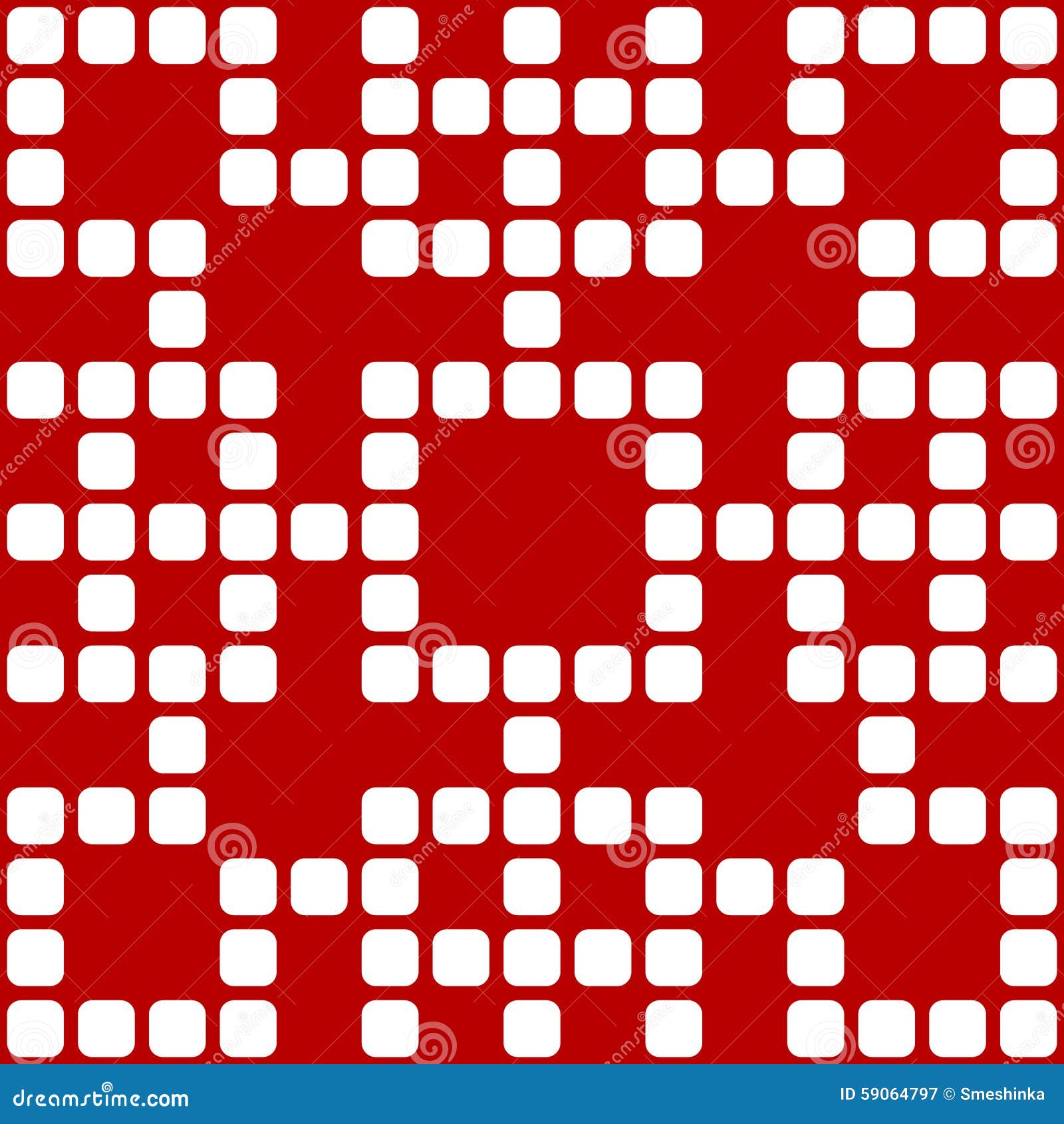 A Geometric Seamless Border Based on a Square Pattern, Vector ...