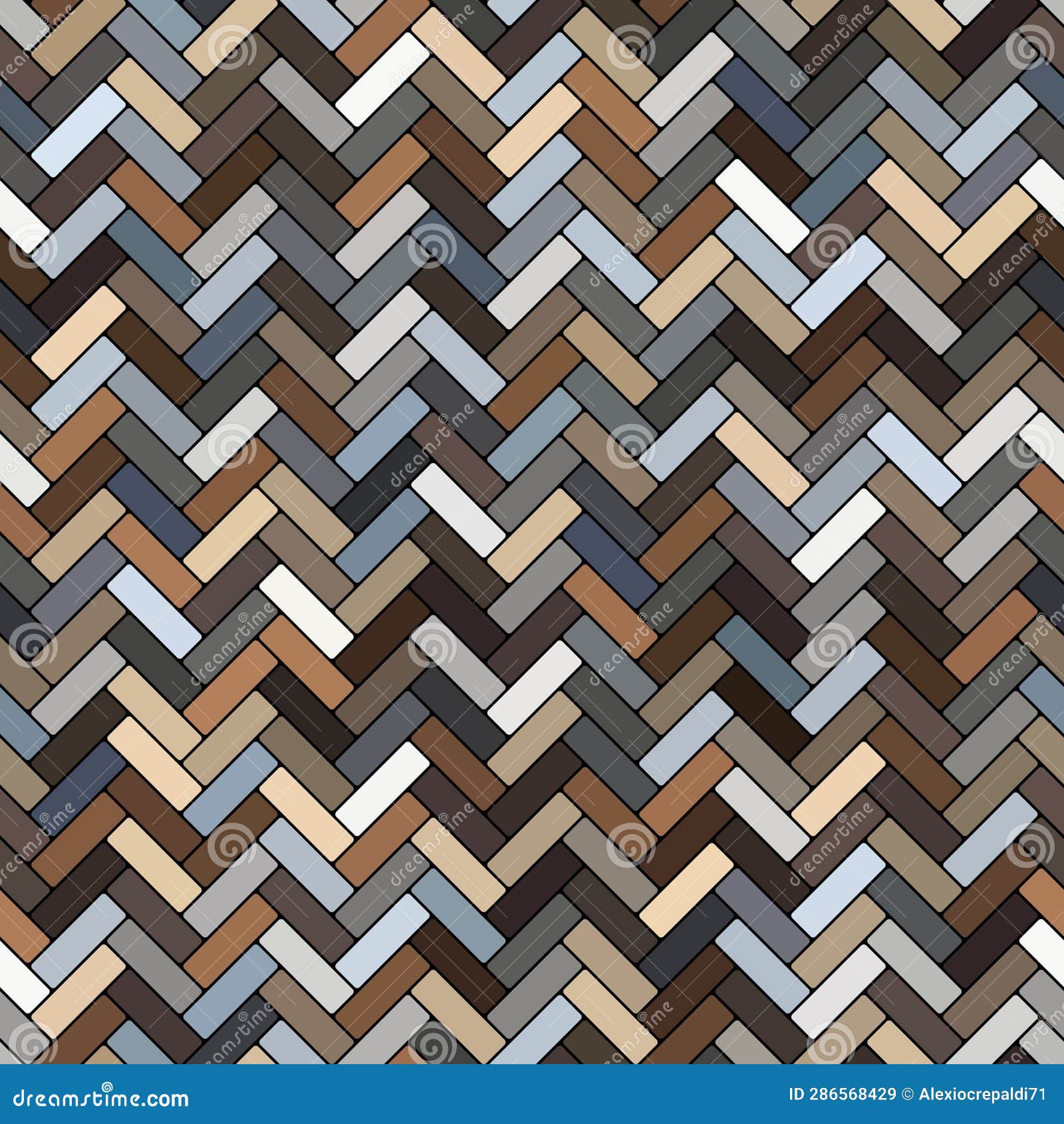 Geometric Seamless Chevron Pattern. Tiled Surface with Rectangular ...