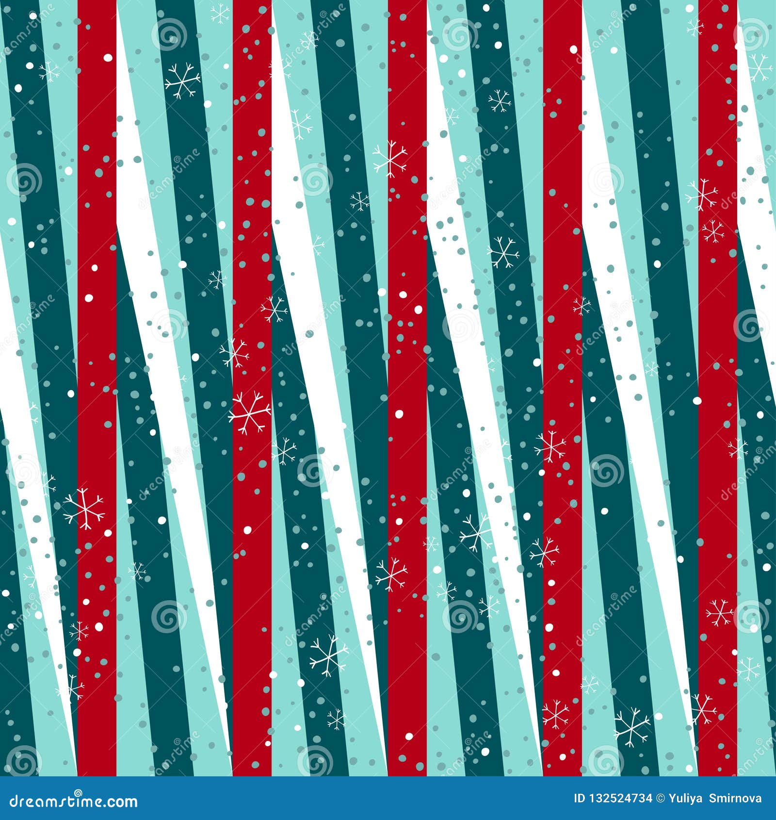 Geometric Seamless Christmas Pattern. Background of Colored Stripes ...