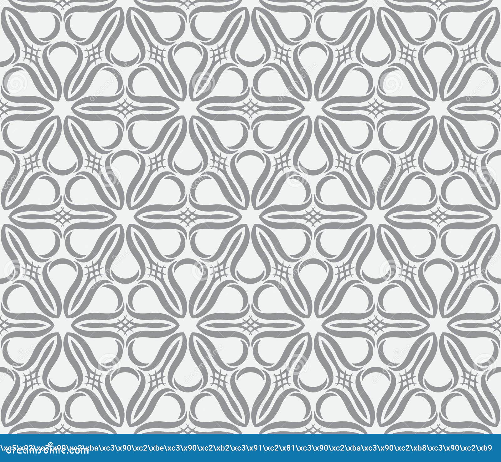 Geometric Seamless Flower Pattern Stock Vector - Illustration of ornate ...