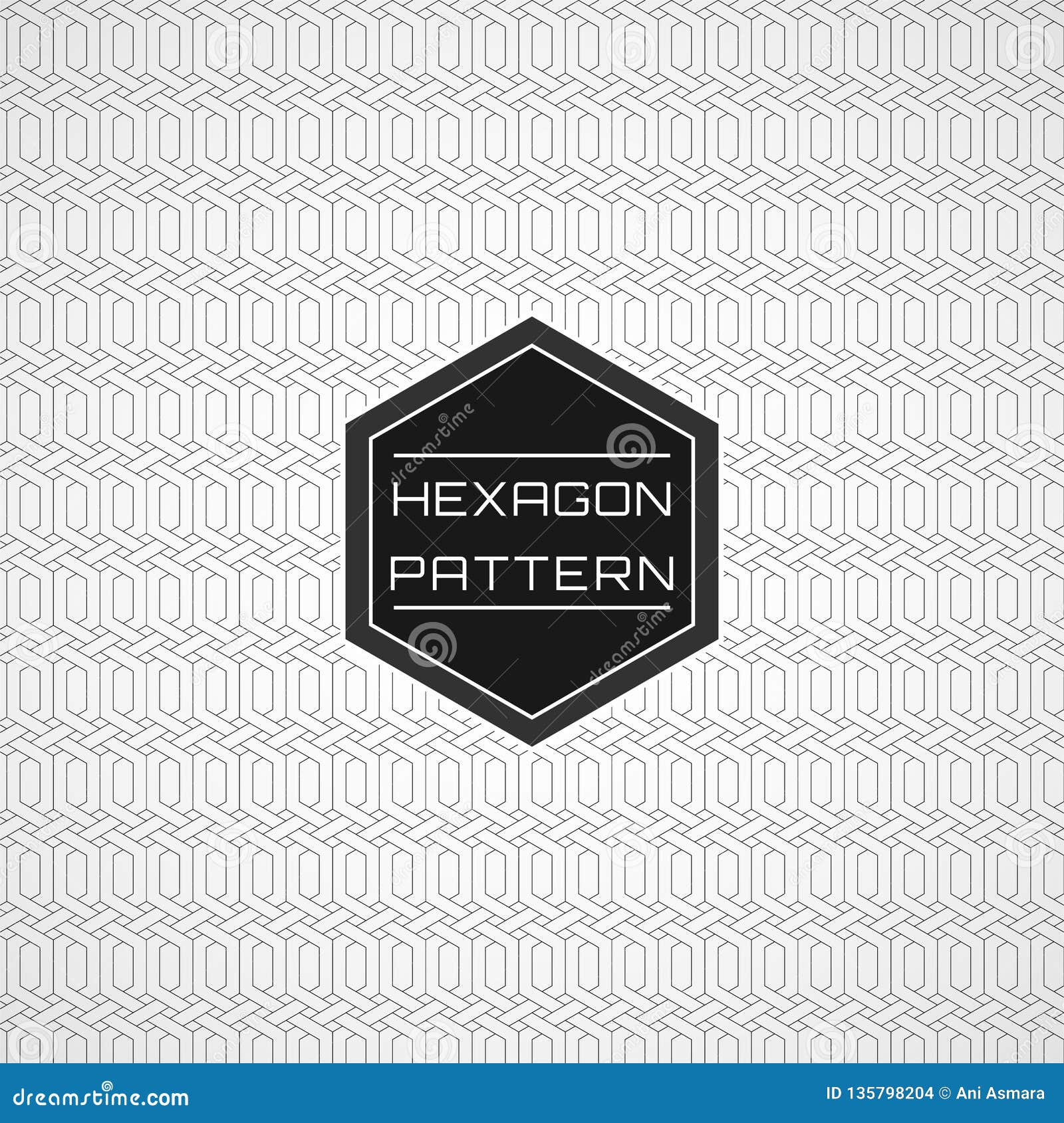 Geometric Seamless Line Art Hexagon Pattern Background. 02 Stock Vector ...