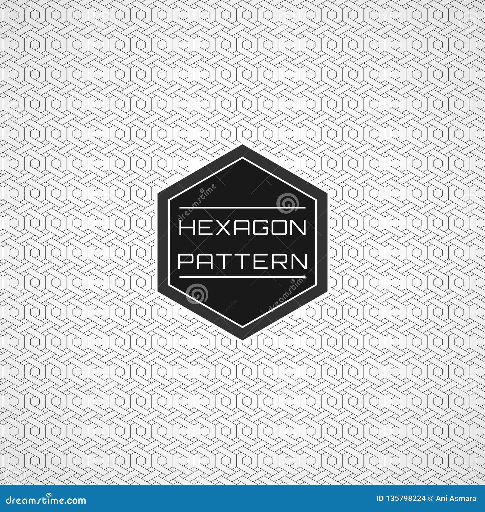 Geometric Seamless Line Art Hexagon Pattern Background. 01 Stock Vector ...
