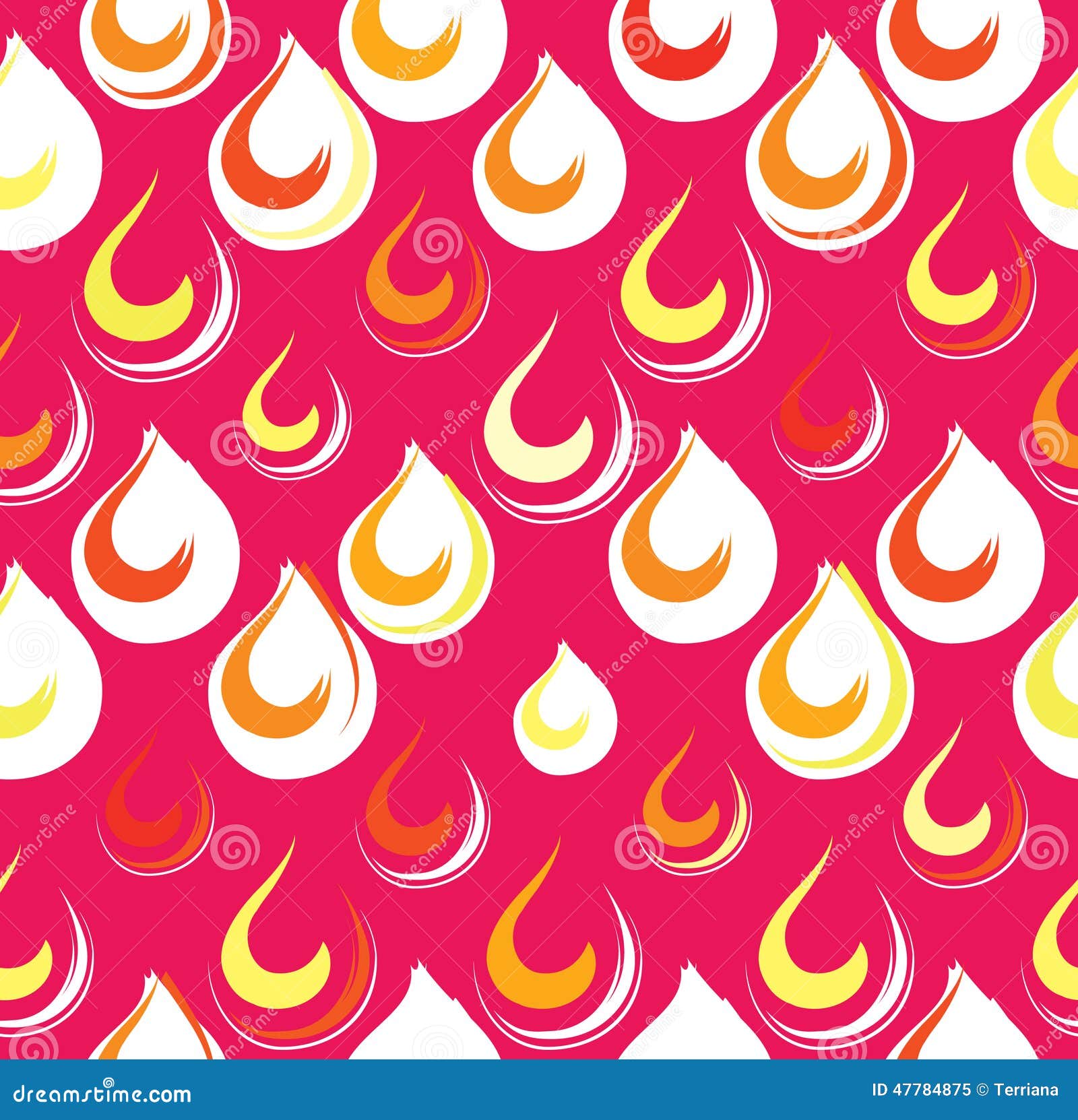 Geometric Seamless Pattern. Abstract Drop Background. Stock ...