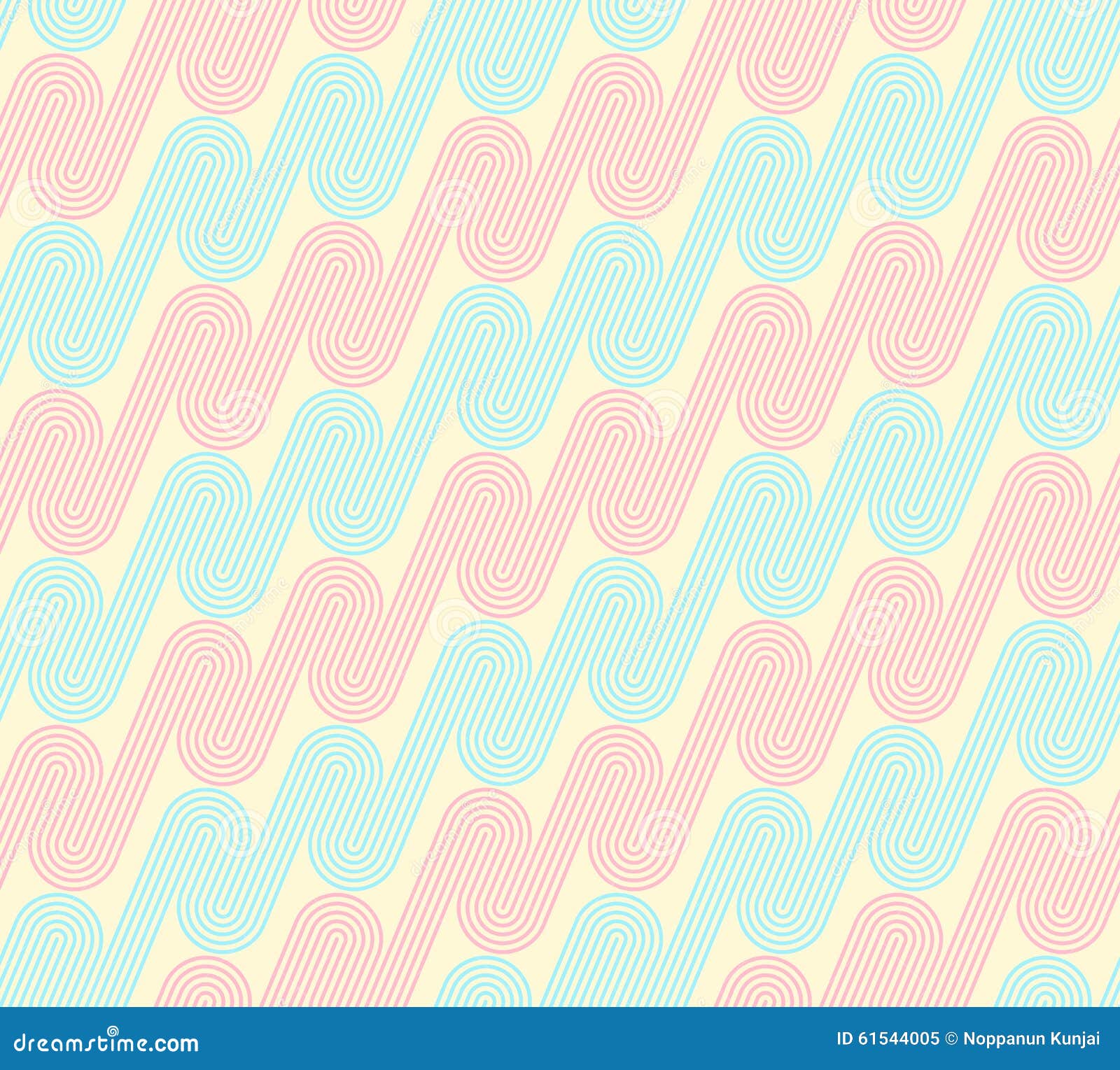 Geometric Seamless Pattern Background with Curved Line. Stock Vector ...