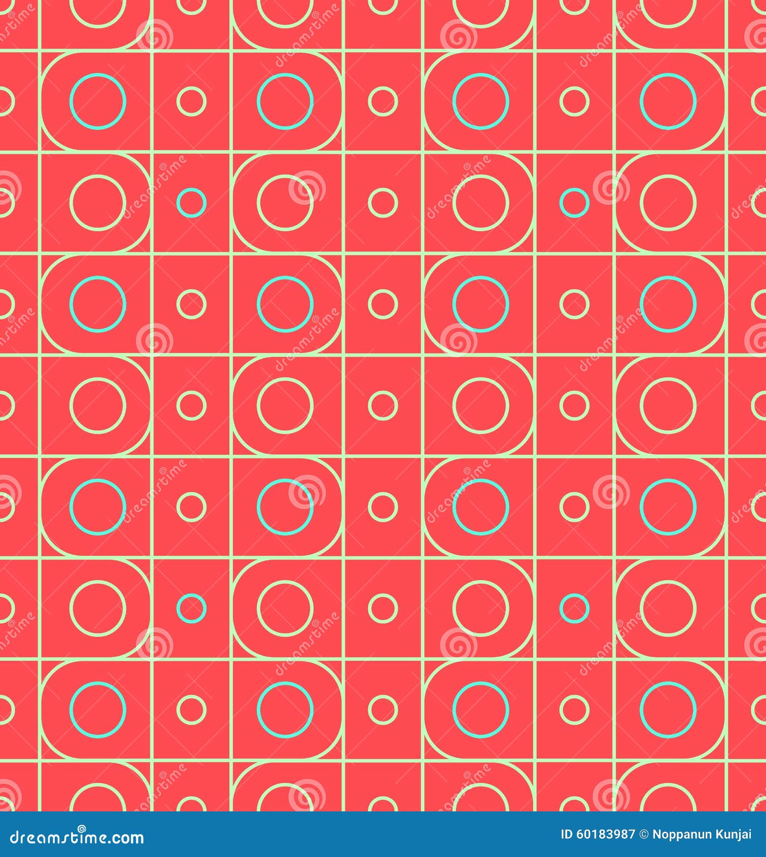 Geometric Seamless Pattern Background with Line and Circle. Stock ...