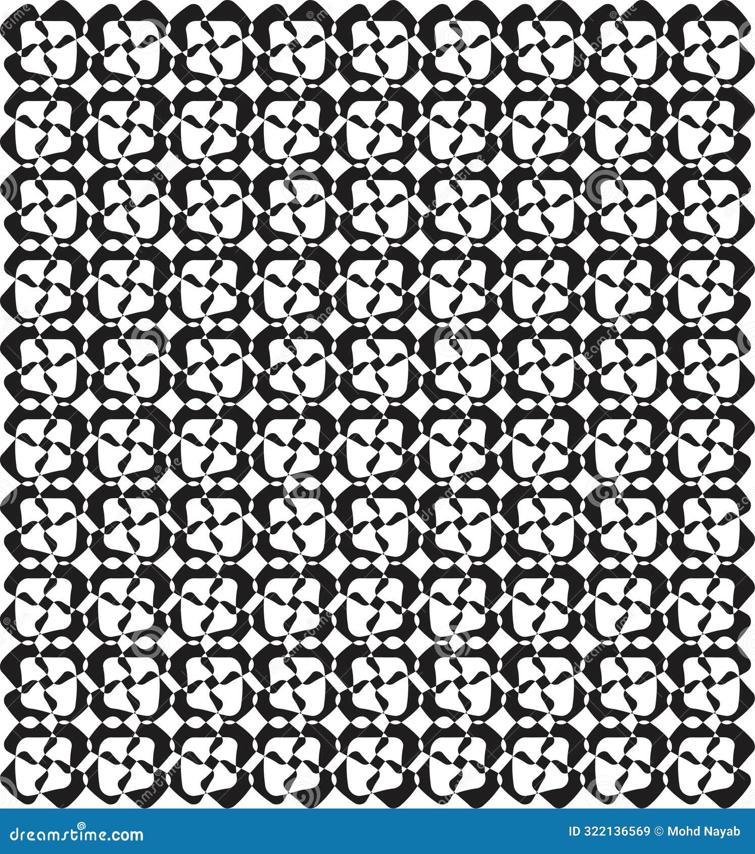 Geometric Seamless Pattern . Black and White Pattern for Web Page ...