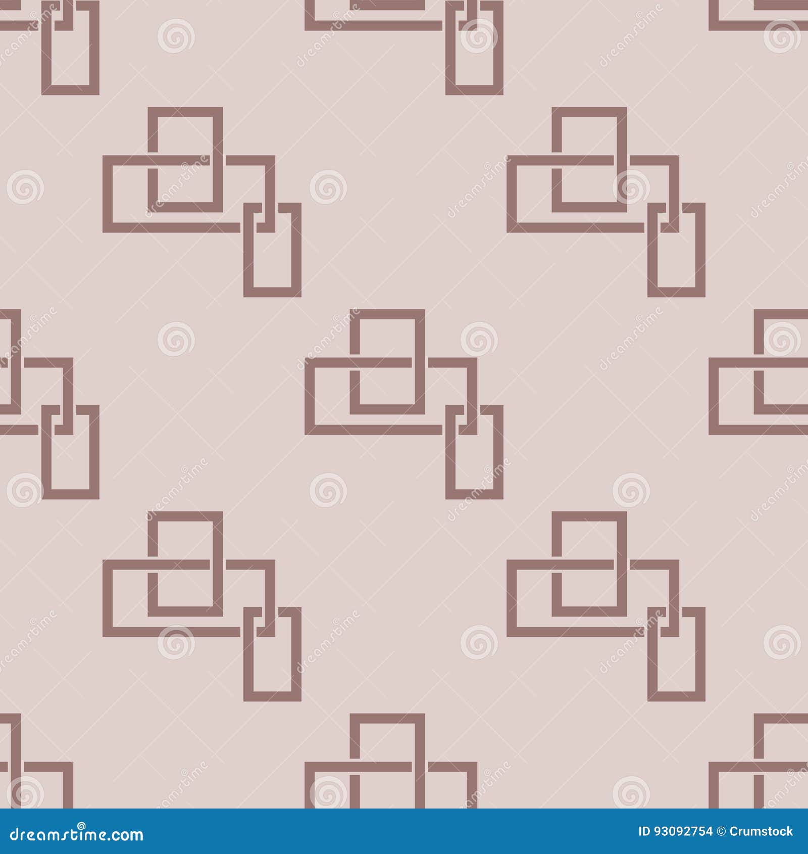Geometric Seamless Pattern. Brown Abstract Background with Square ...