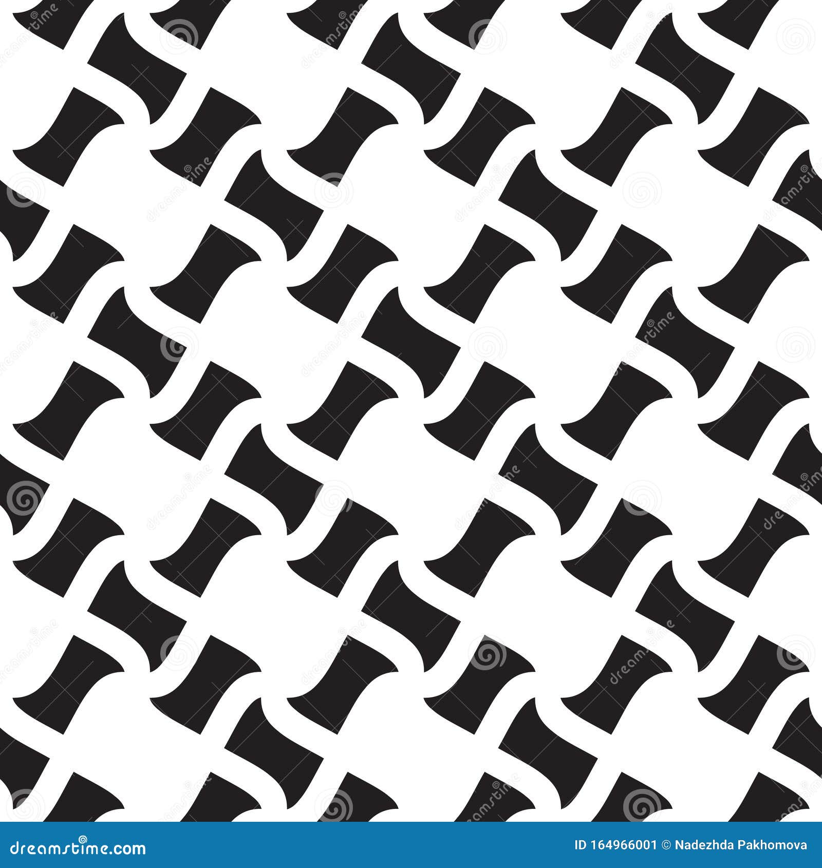 Geometric Seamless Pattern, Seamless Checkered Pattern, Black and White ...
