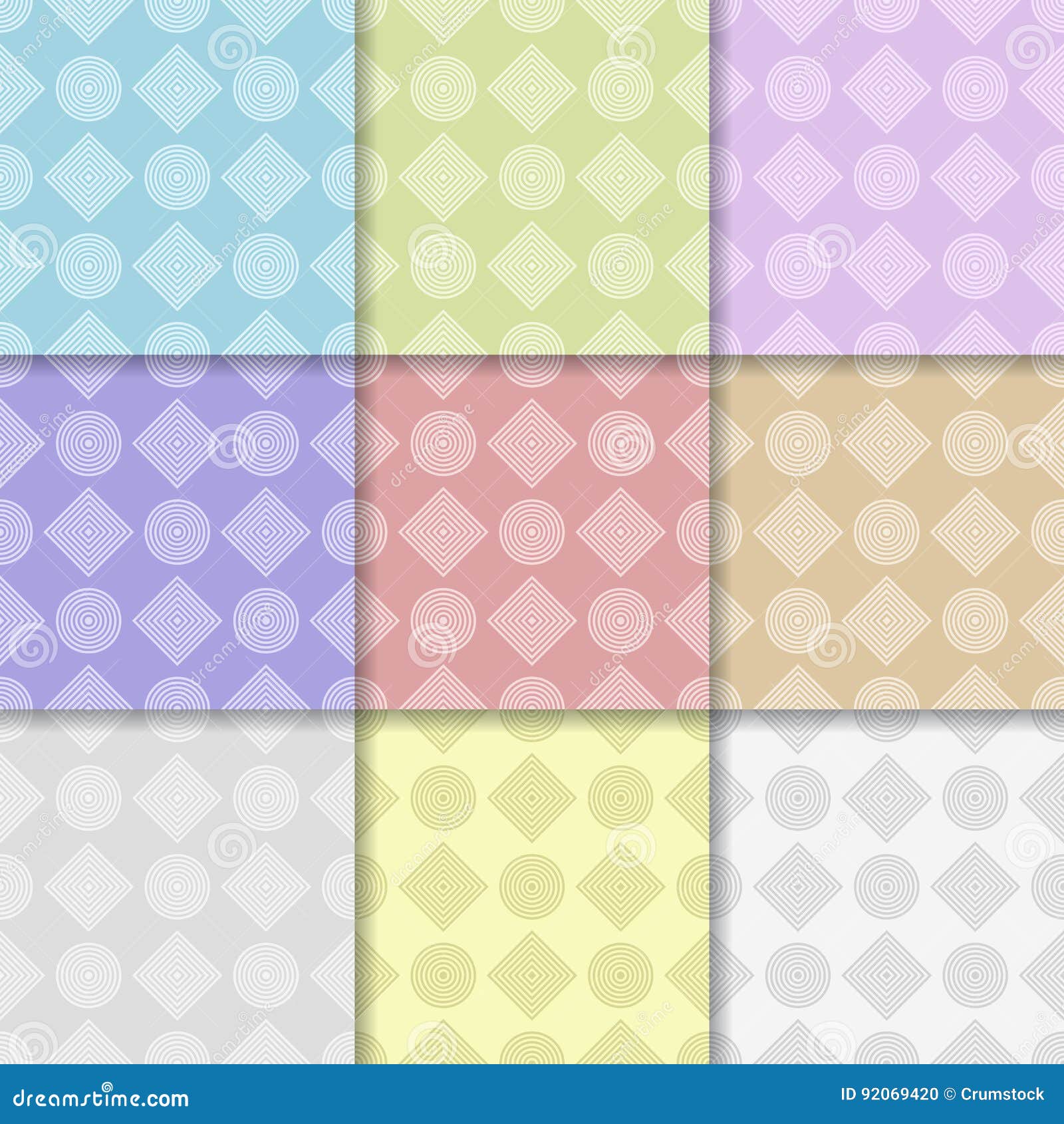 Geometric Seamless Pattern. Colored Background Stock Vector ...