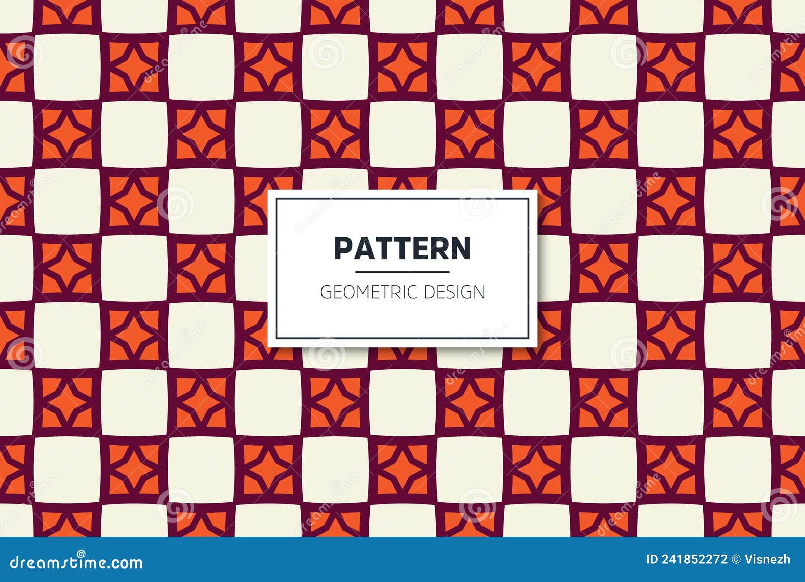 Geometric Seamless Pattern with Colorful Simple Design Stock Vector ...