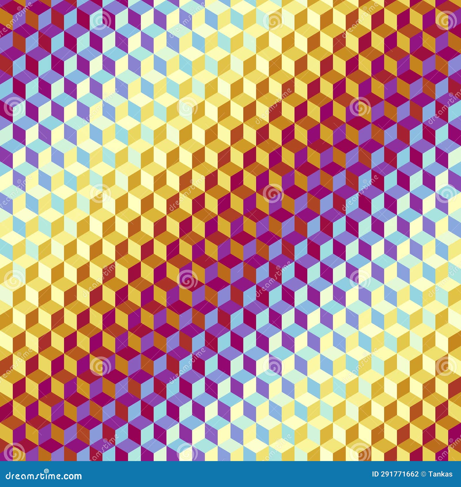 Geometric Seamless Pattern of a Cubes in Low Poly Style. Cubes Style ...