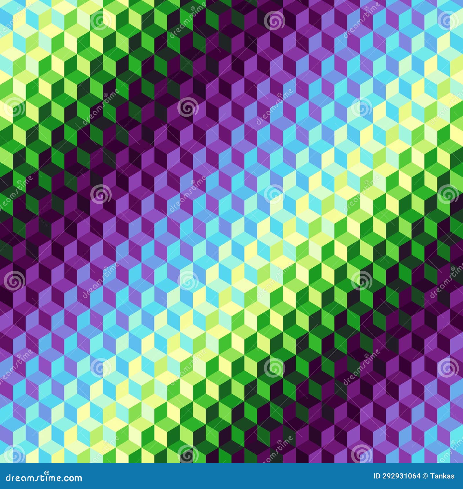 Geometric Seamless Pattern of a Cubes in Low Poly Style. Cubes Style ...