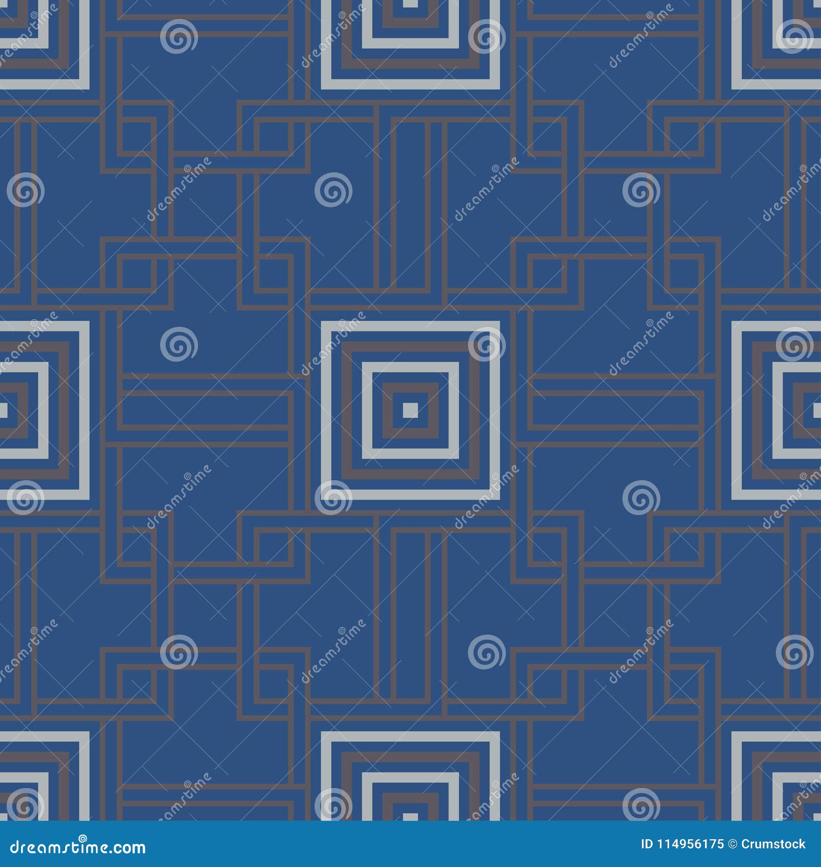 Geometric Seamless Pattern. Dark Blue Background Stock Vector ...