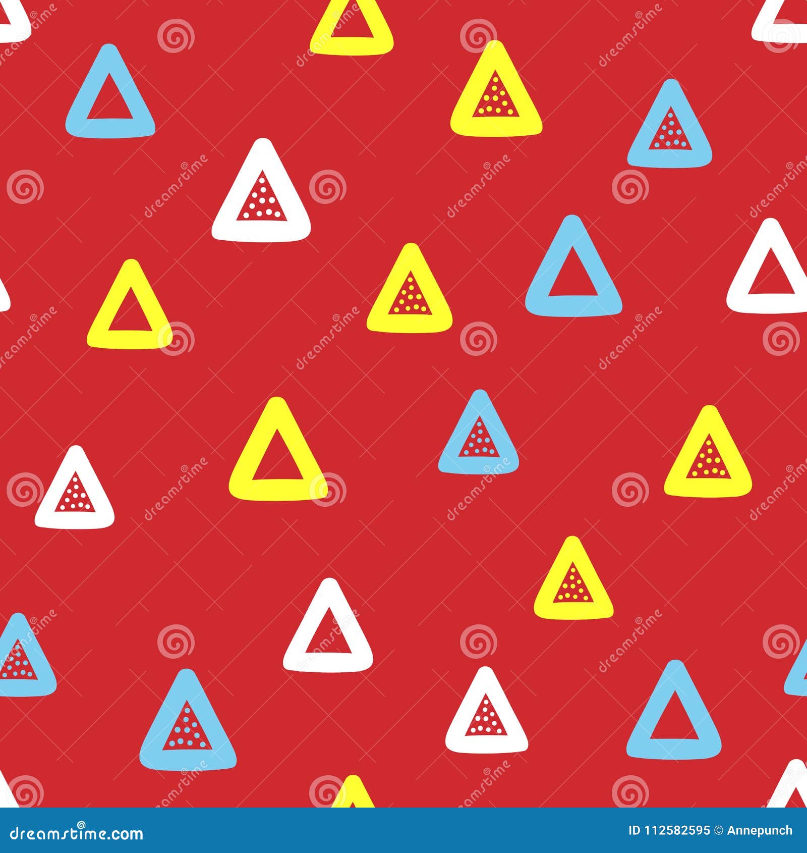 Geometric Seamless Pattern Drawn by Hand. Bright Endless Print with ...