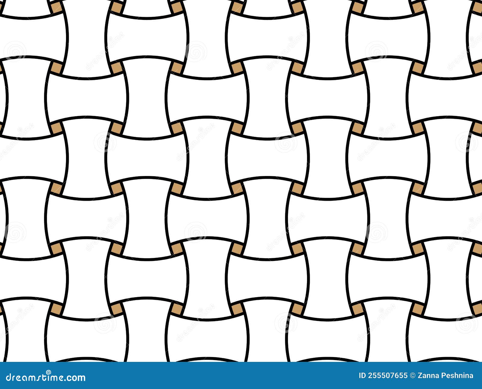 Geometric Seamless Pattern with Intertwined Bands. Wrapping Paper ...