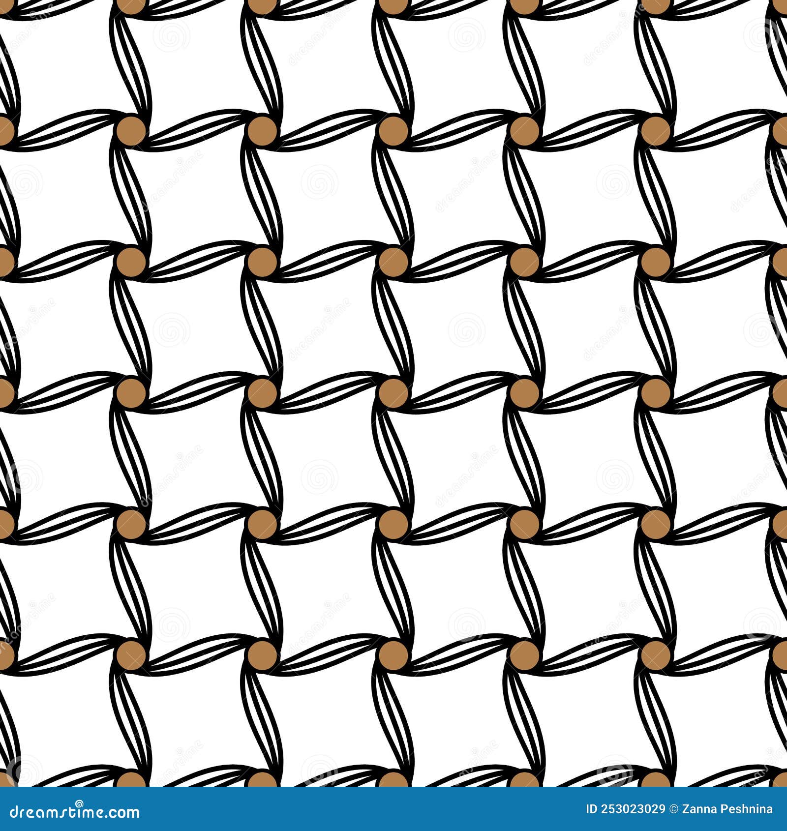 Geometric Seamless Pattern with Intertwined Bands. Wrapping Paper ...