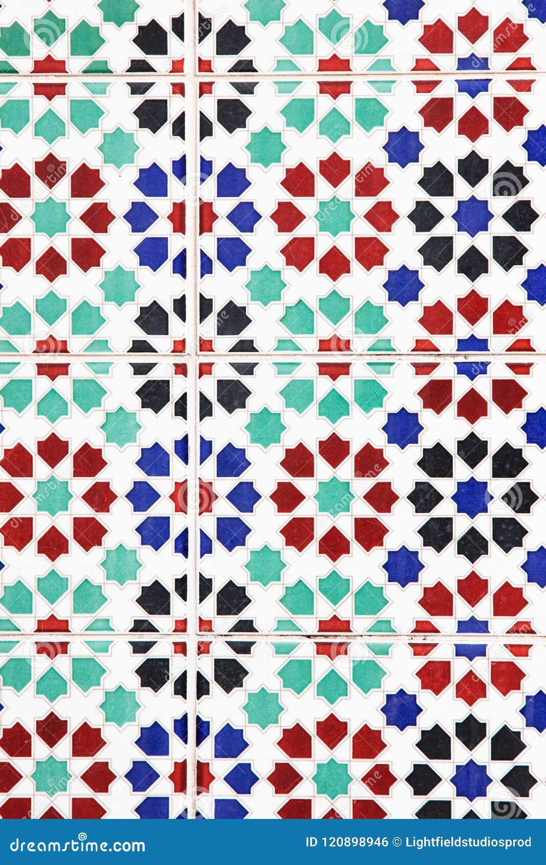 Geometric Seamless Pattern, Moroccan Stock Photo - Image of color ...