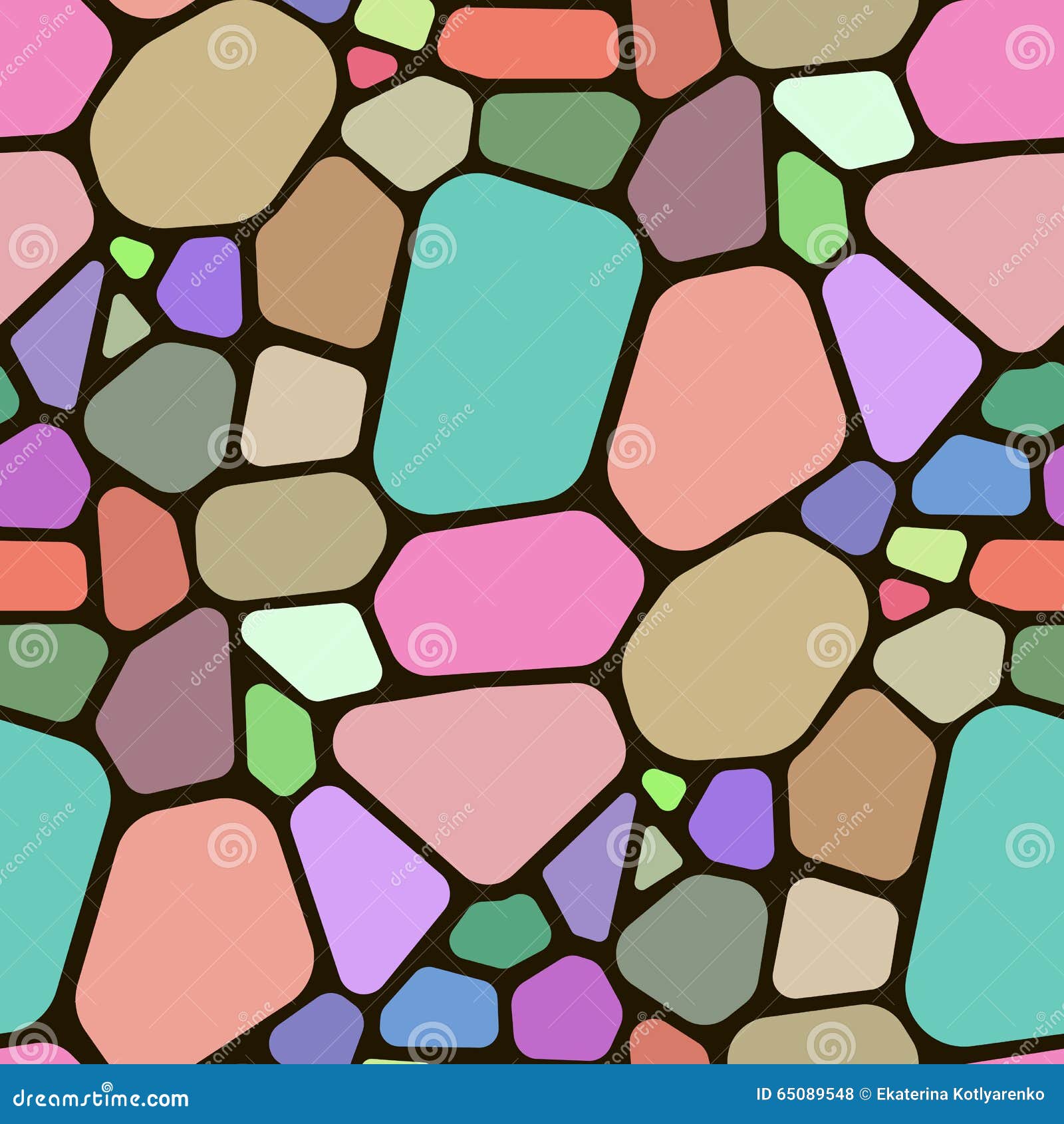 Geometric Seamless Pattern with Polygon Shapes Stock Vector ...