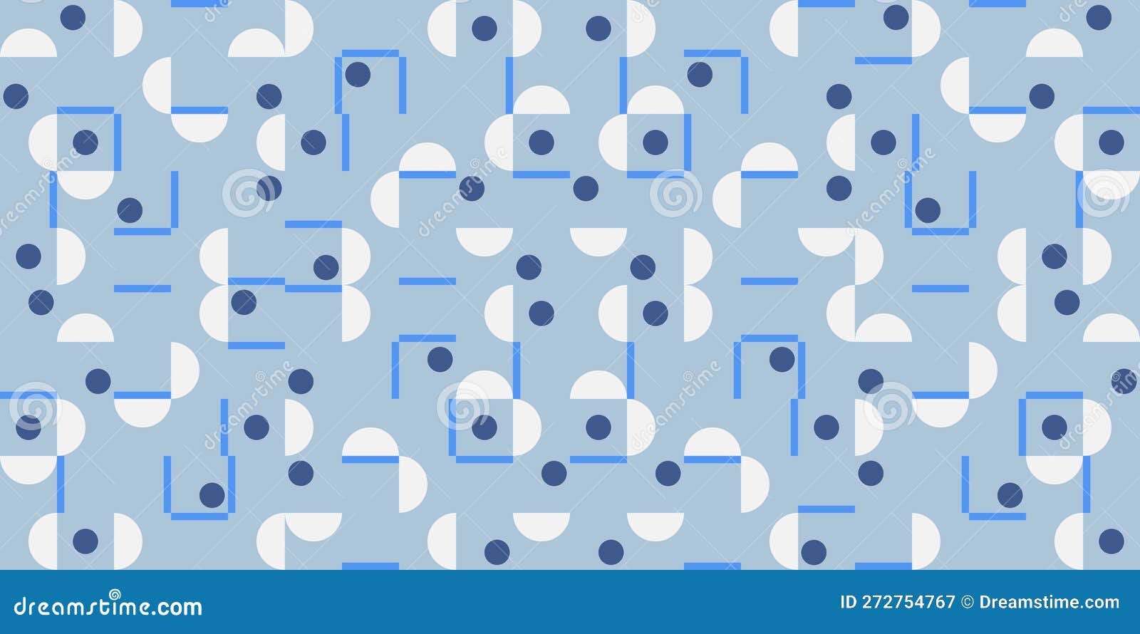 Geometric Seamless Pattern with Rectangle and Dots Stock Vector ...