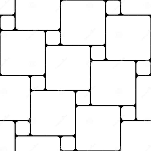 Geometric Seamless Pattern. Repeating Abstract Square. Repeated Line on ...