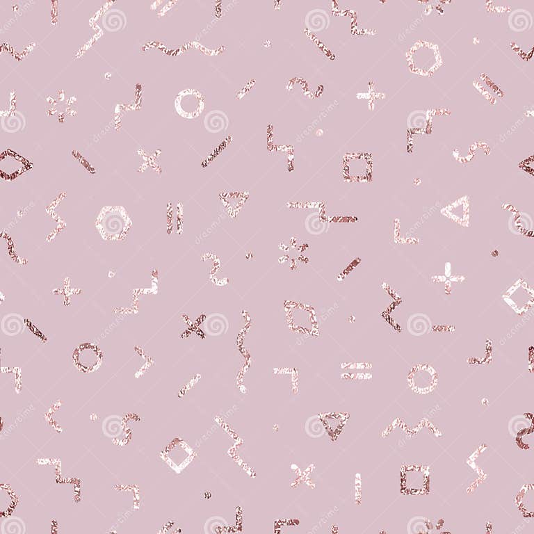 Geometric Seamless Pattern. Repeating Geometry Glitter Shape. Pink ...